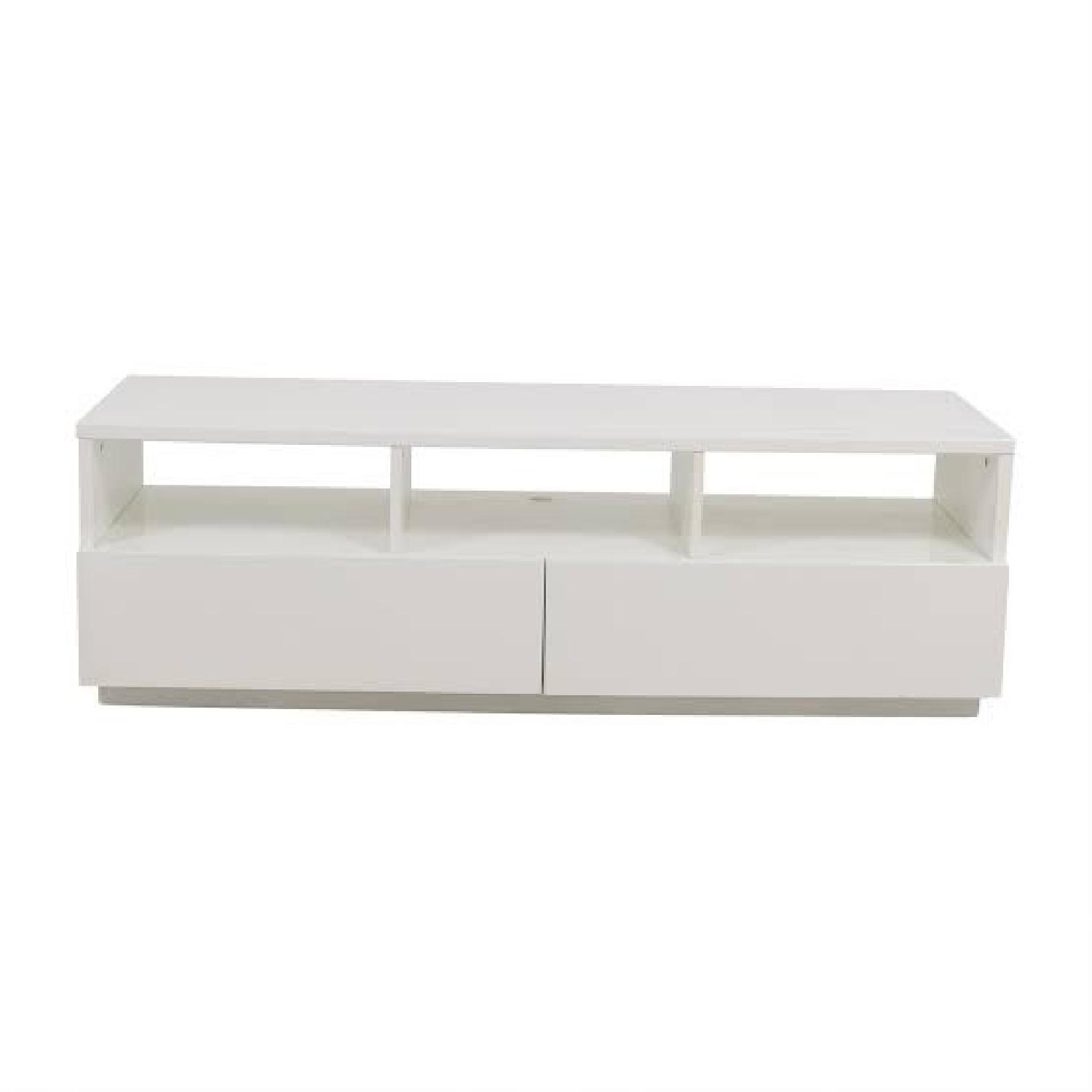 CB2 Chill White Media Console - AptDeco
