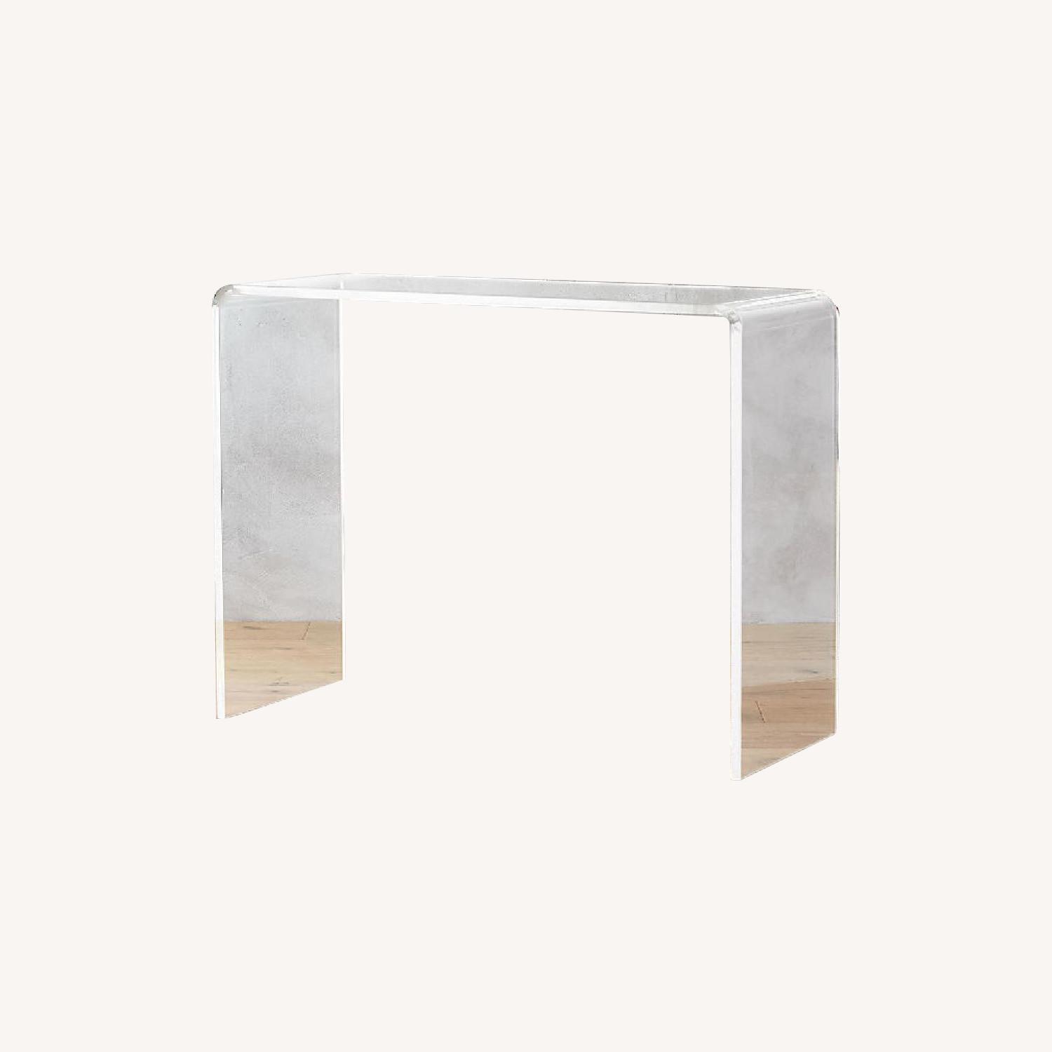 CB2 Peekaboo Acrylic Console Table - AptDeco