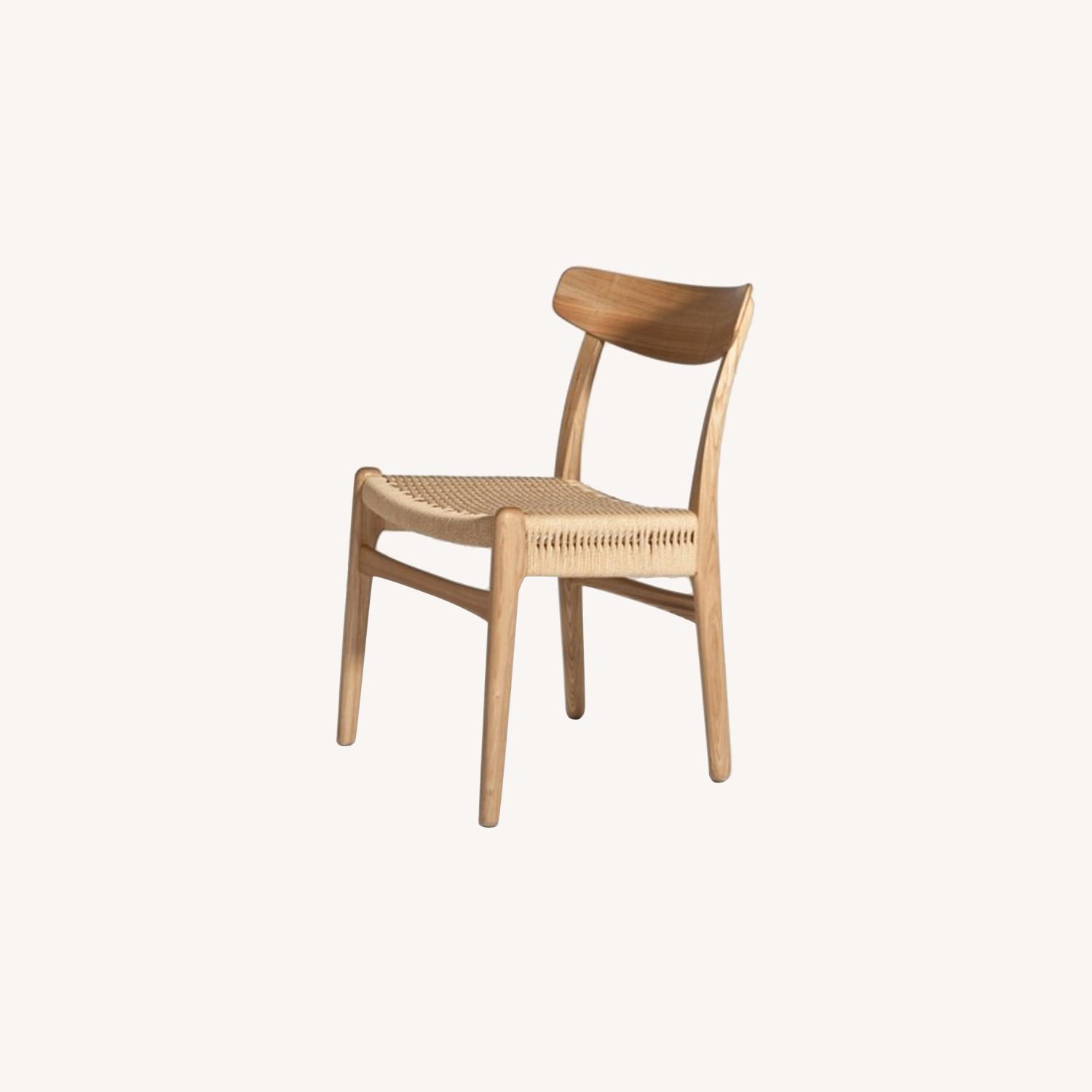 Hans Wegner Rattan Side Chair - AptDeco
