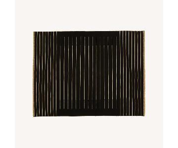 CB2 Black & White Rug - AptDeco