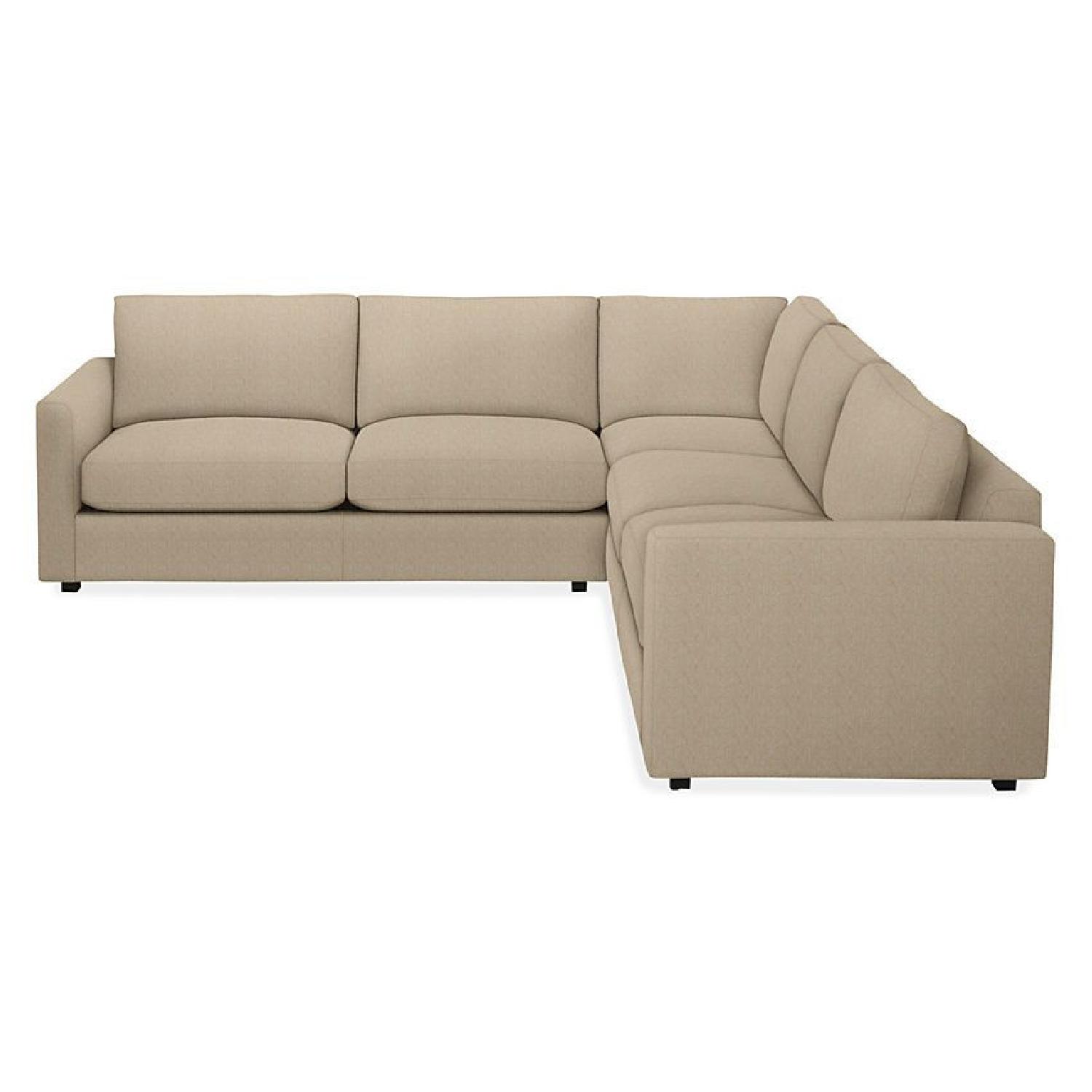 Room & Board Max Sectional with Chaise Oatmeal - AptDeco