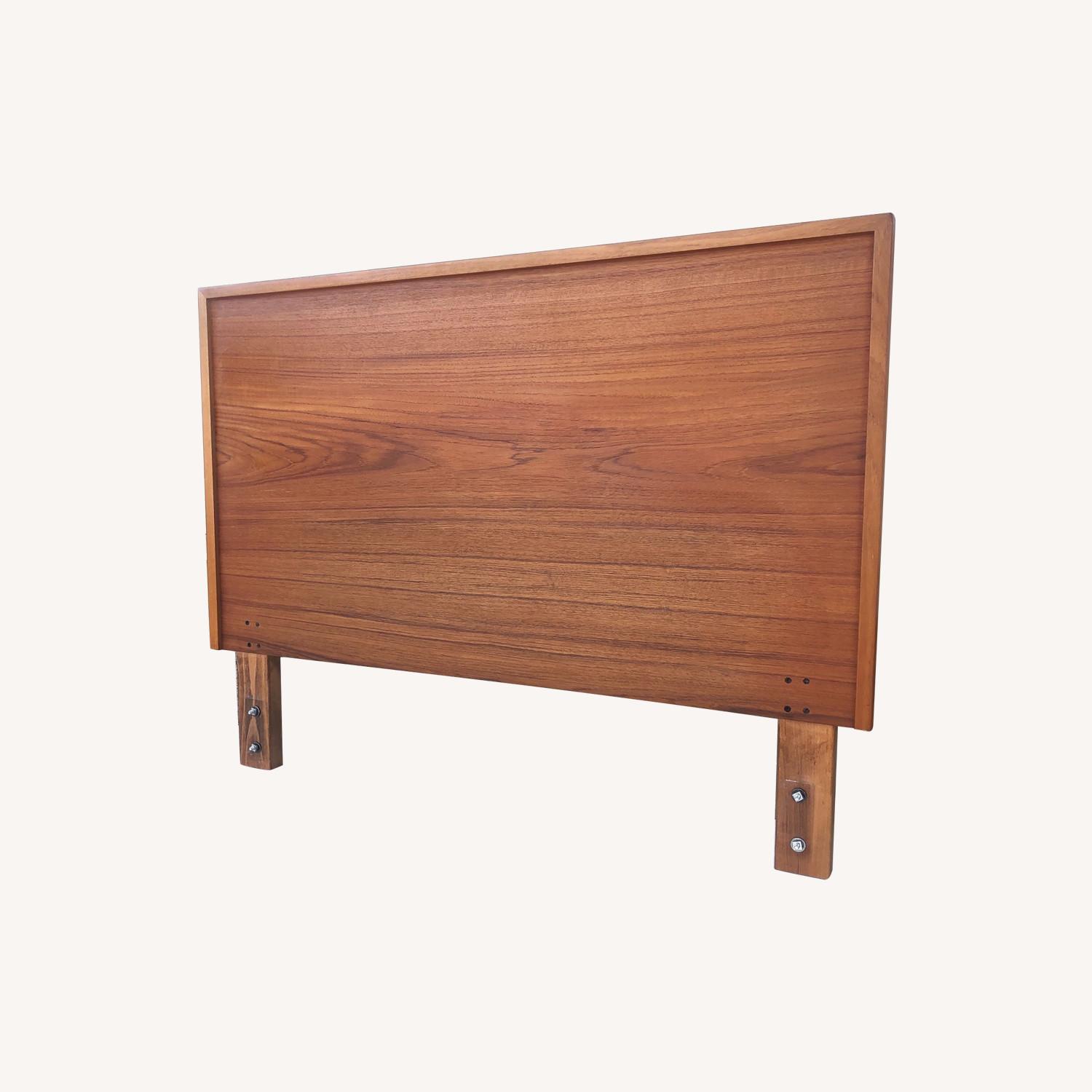 Vintage Modern Teak Headboard - AptDeco