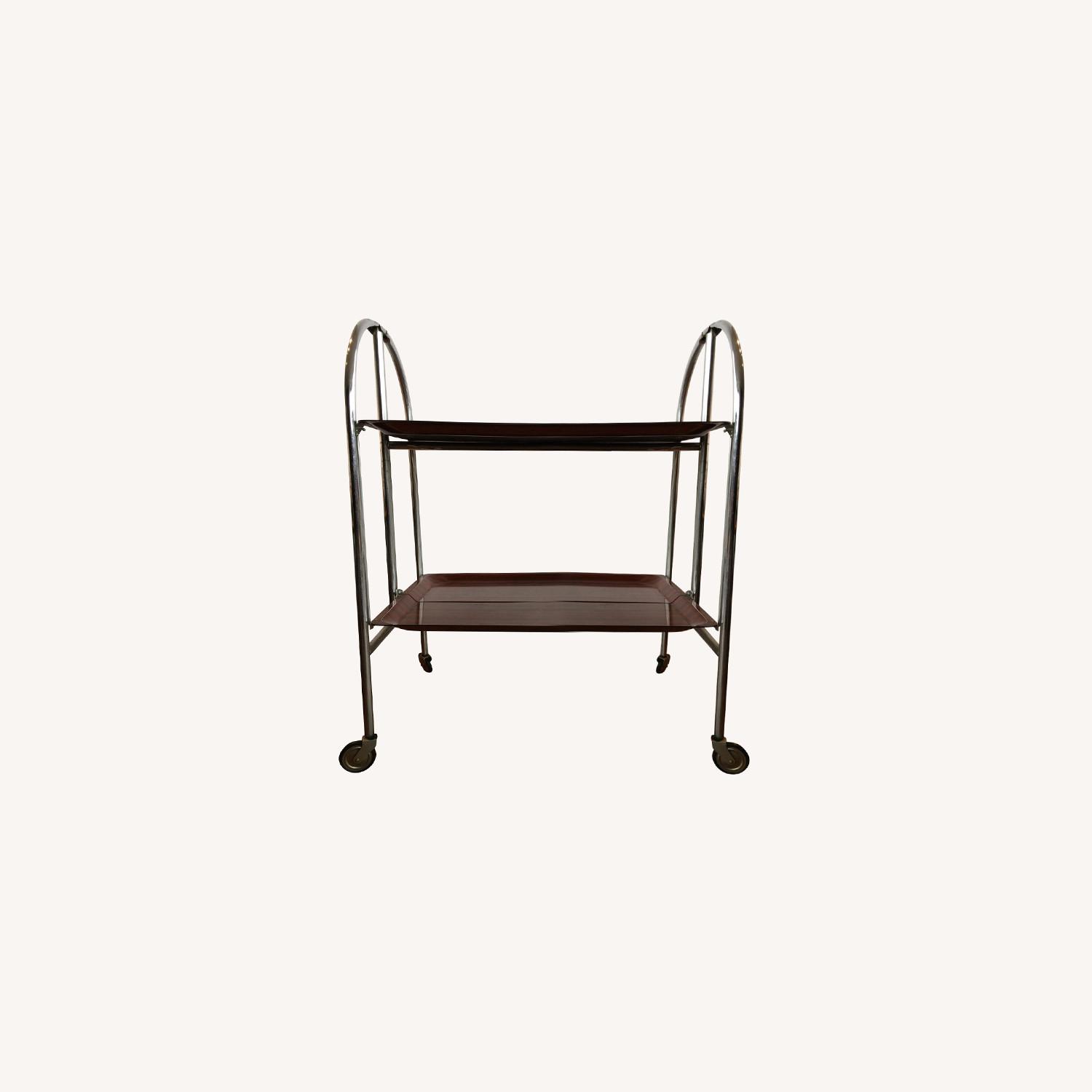 Modern European Folding Bar/Tea/Service Cart - AptDeco