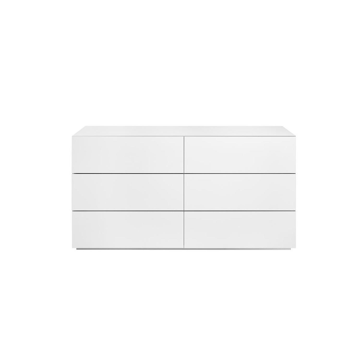 Modani White 6 Drawers Dresser - AptDeco