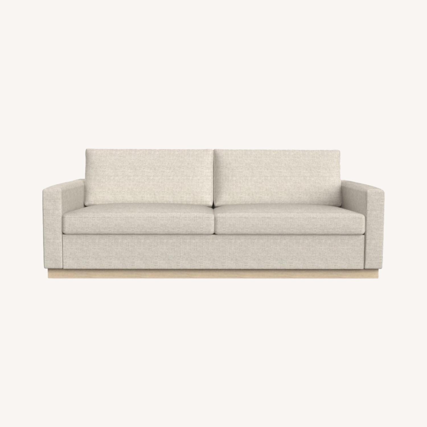 Blueground Sofa 3 Seater with Wooden Bottom Frame - AptDeco