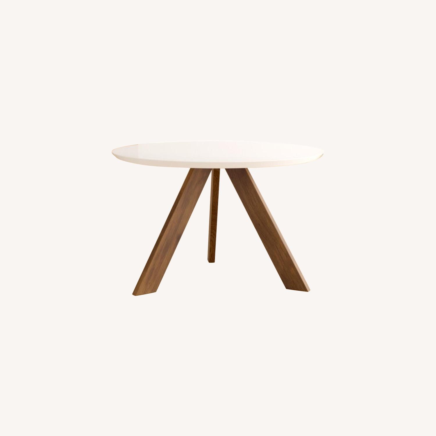 Mid Century Modern Solid Wood Dining Table - AptDeco