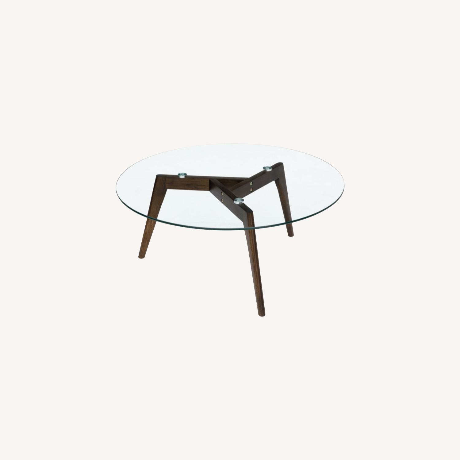 Article Round Glass Clarus Coffee Table - AptDeco