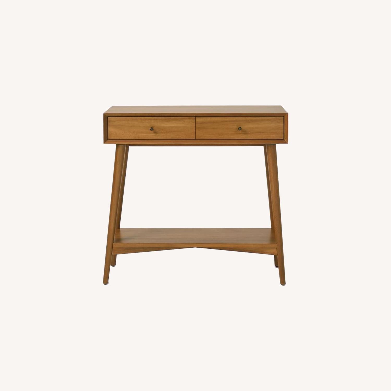West Elm Mid-Century Mini Console Acorn - AptDeco