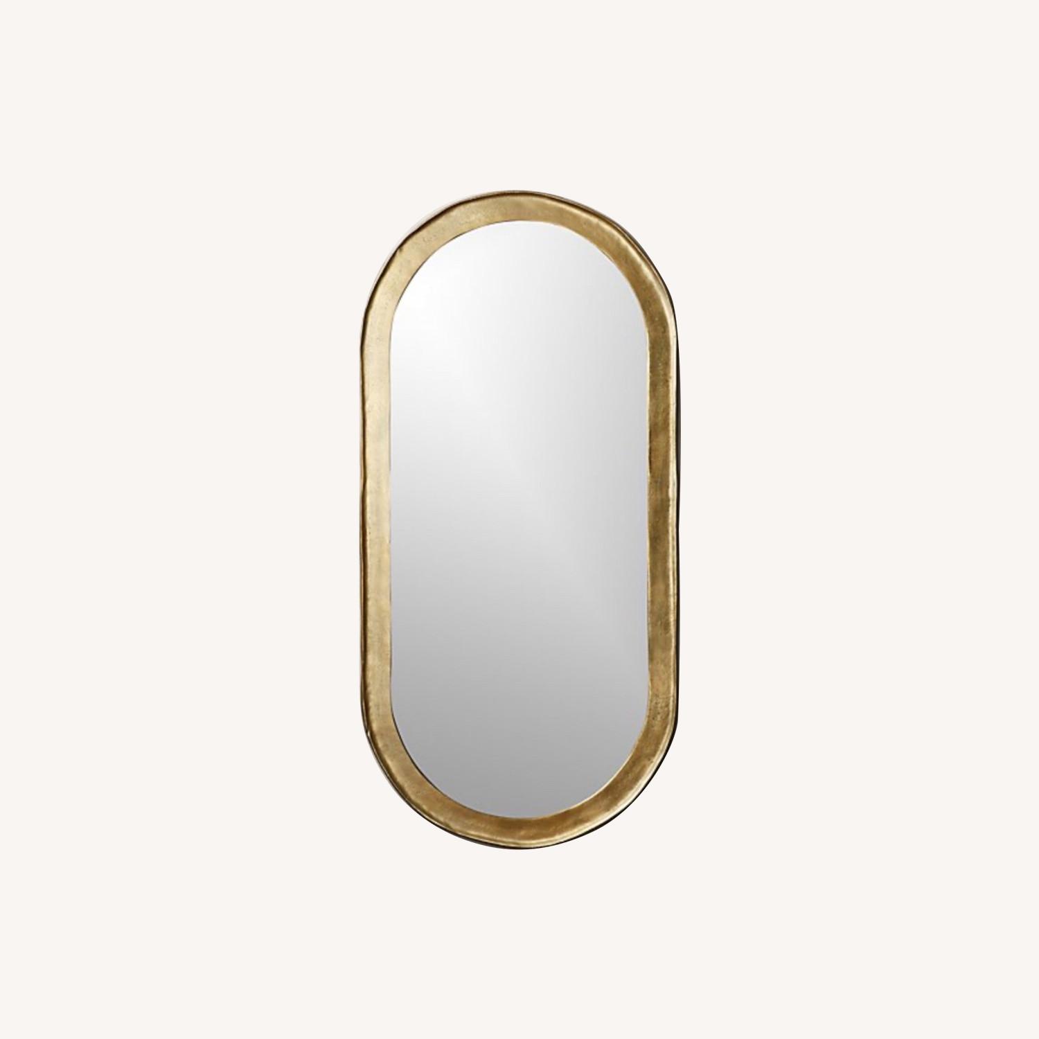 CB2 Abel Oval Mirror Gold - AptDeco