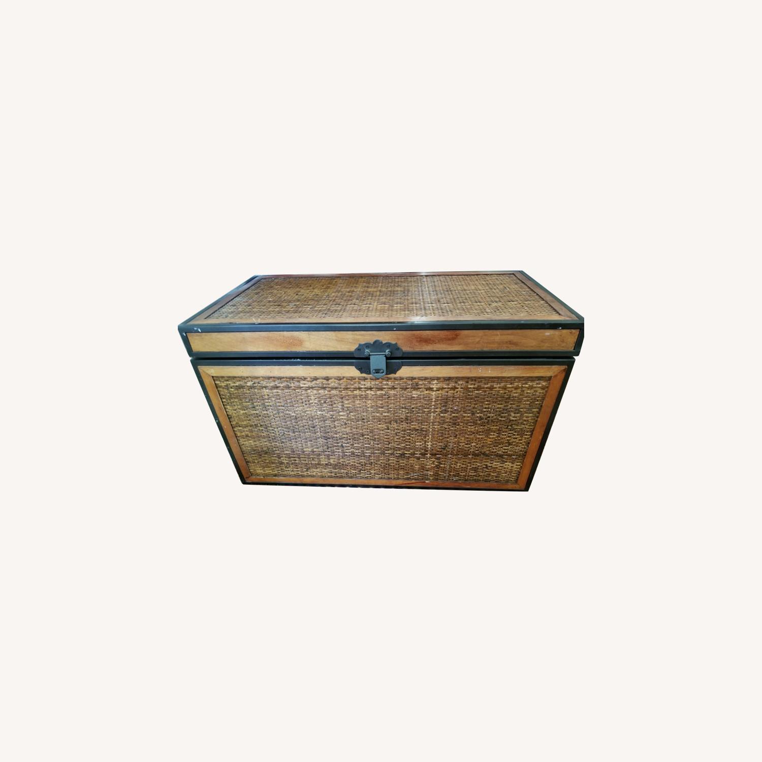 Vintage Rattan Chest - AptDeco