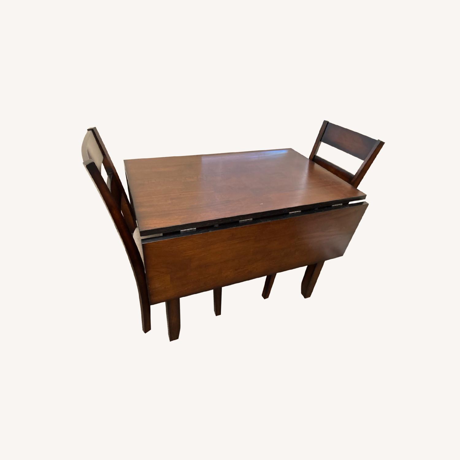 Macys Branton Drop Leaf Table & 2 chairs - AptDeco