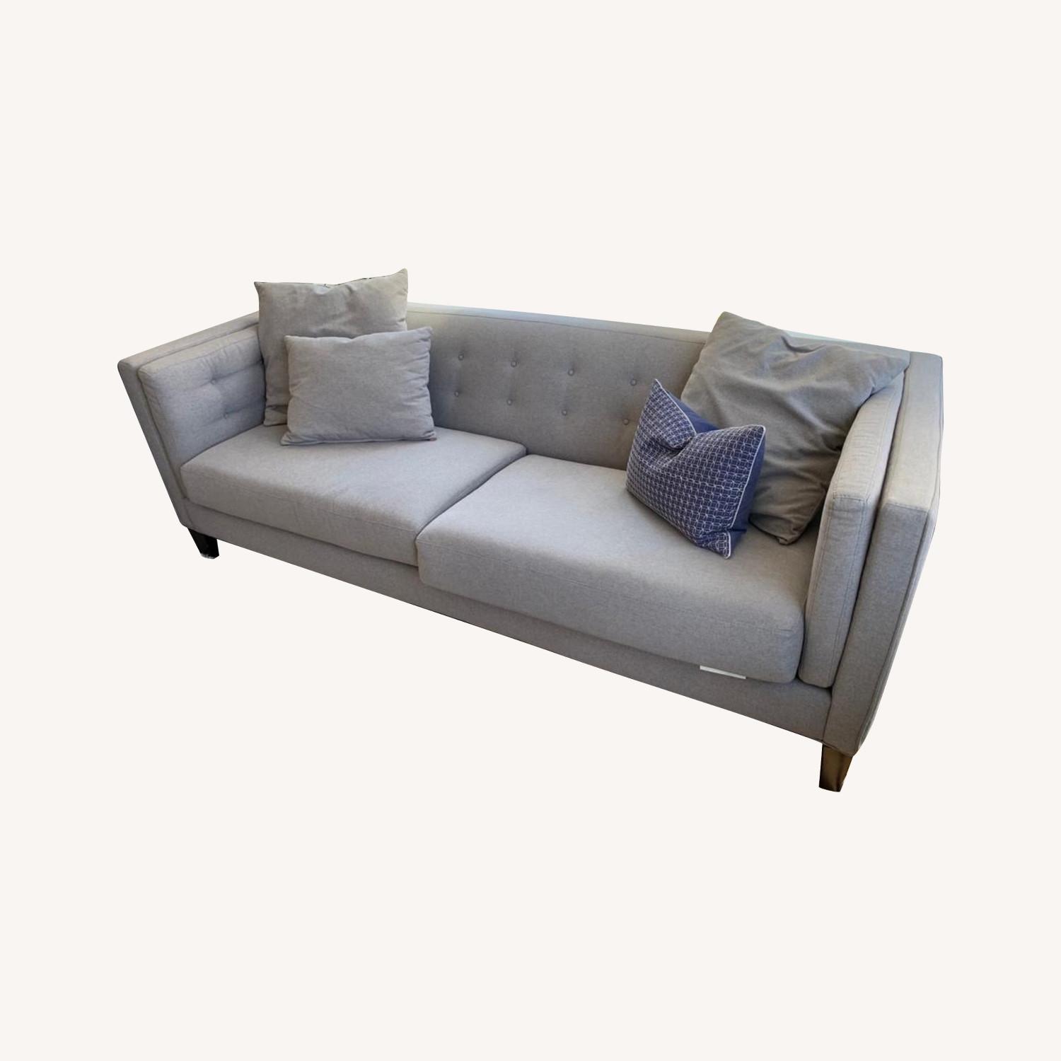 Jonathan Louis Furniture Grey 3 Seater Sofa - AptDeco