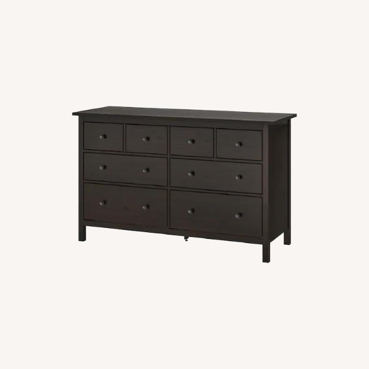 IKEA Black-Brown Hemnes 8-Drawer Dresser - AptDeco