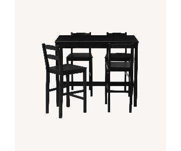 IKEA Bar Table and 4 Bar Stools - AptDeco