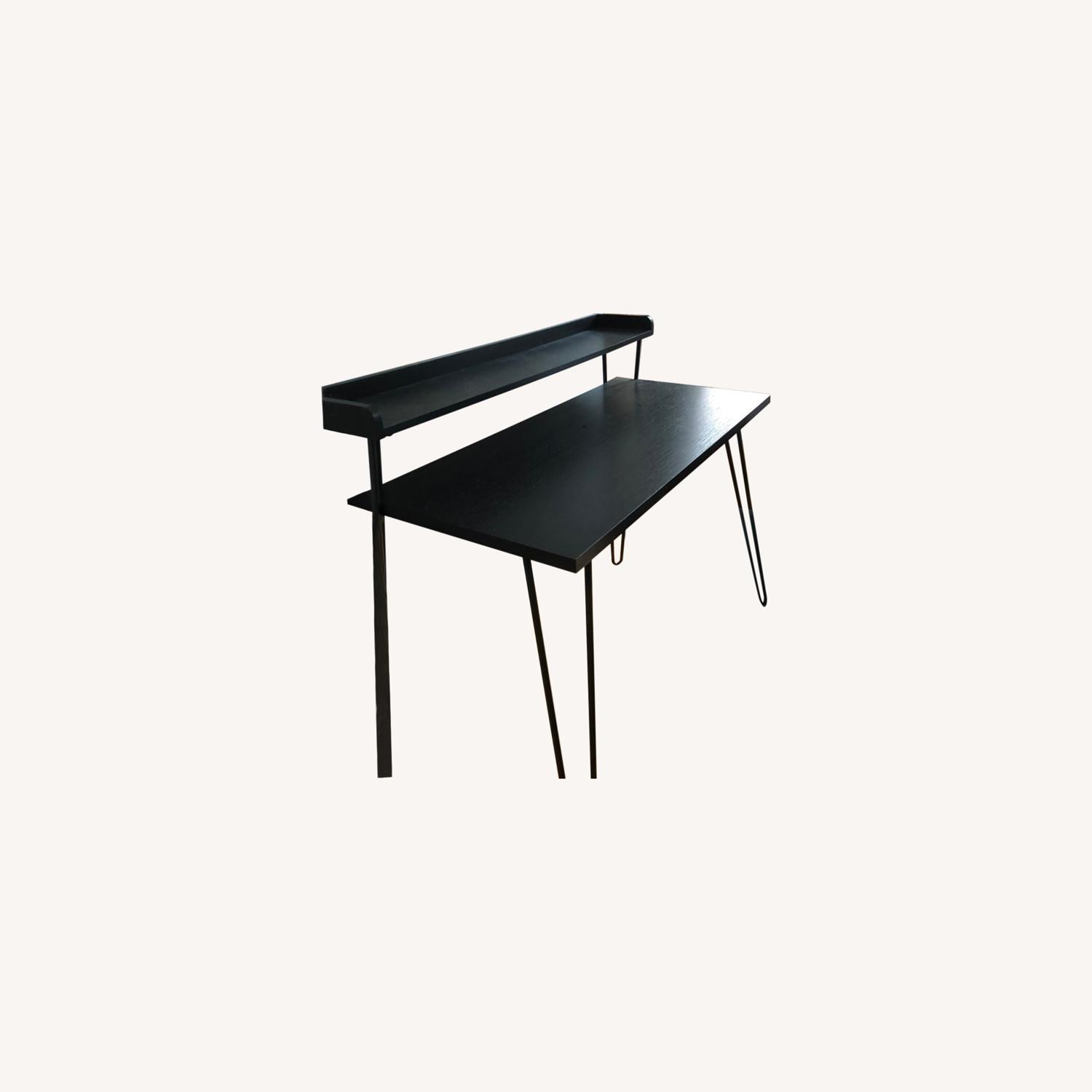 Ameriwood Industries Dark Grey Retro Desk - AptDeco