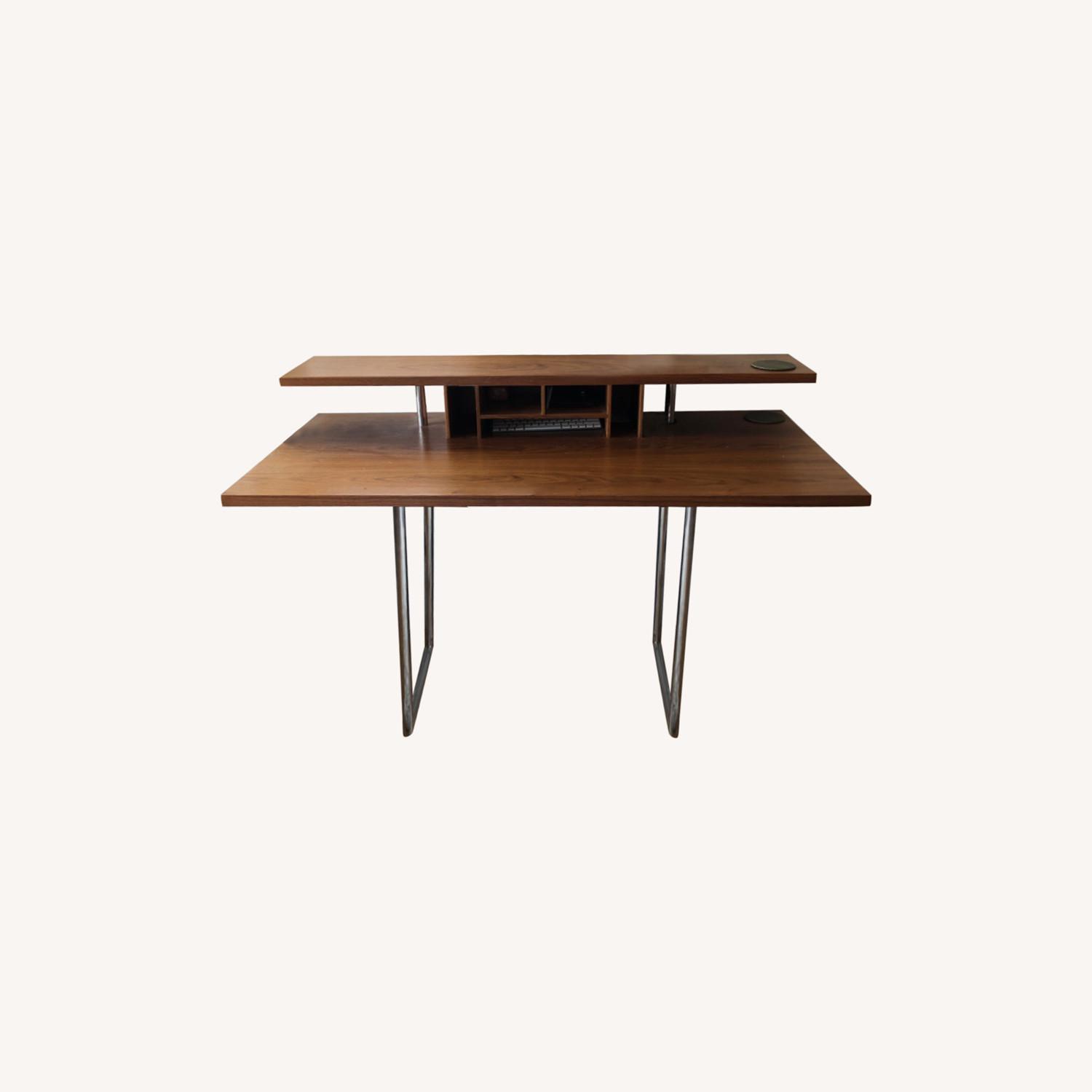 Long Mid-Brown Conran Desk - AptDeco