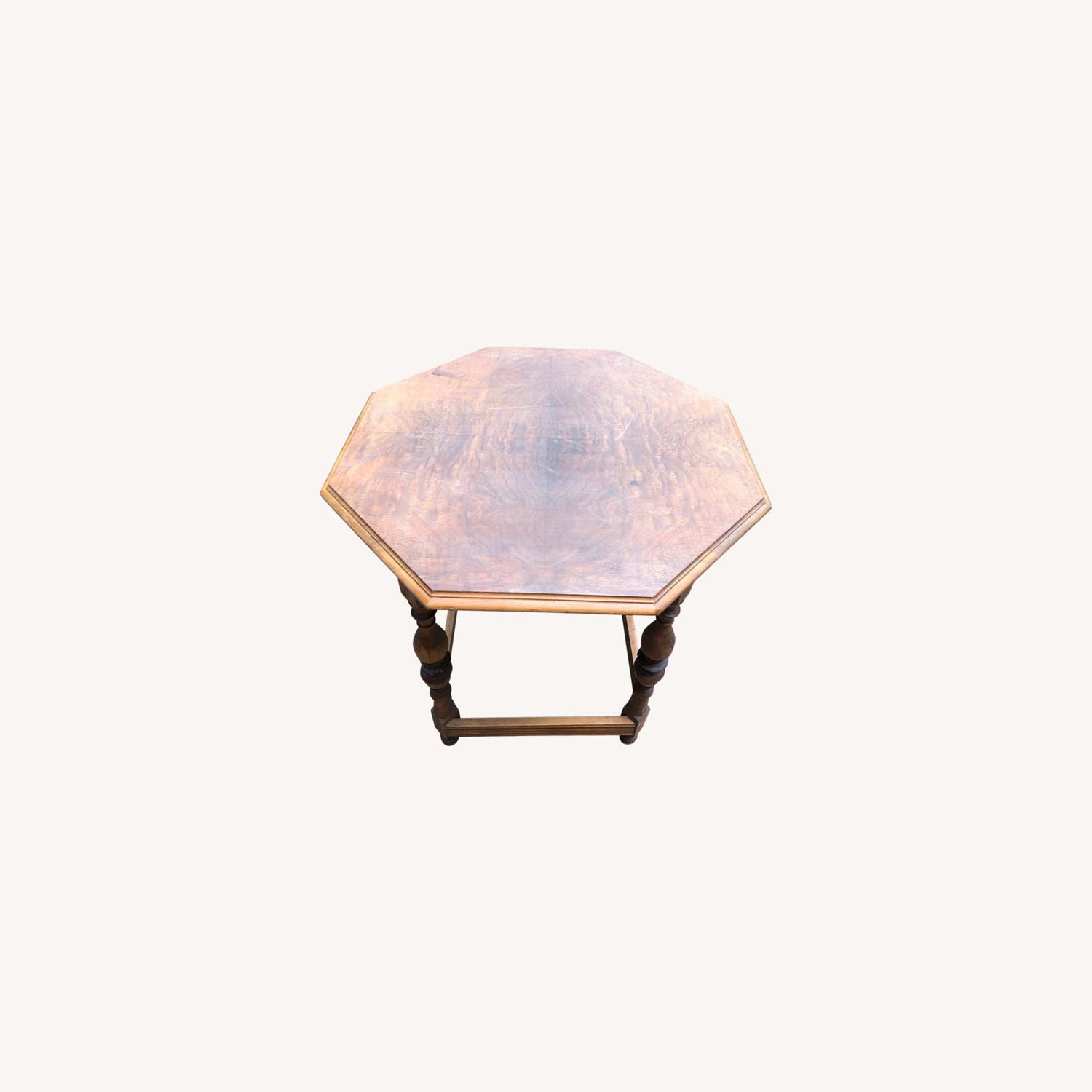 Oak Octagonal Dining Table - AptDeco