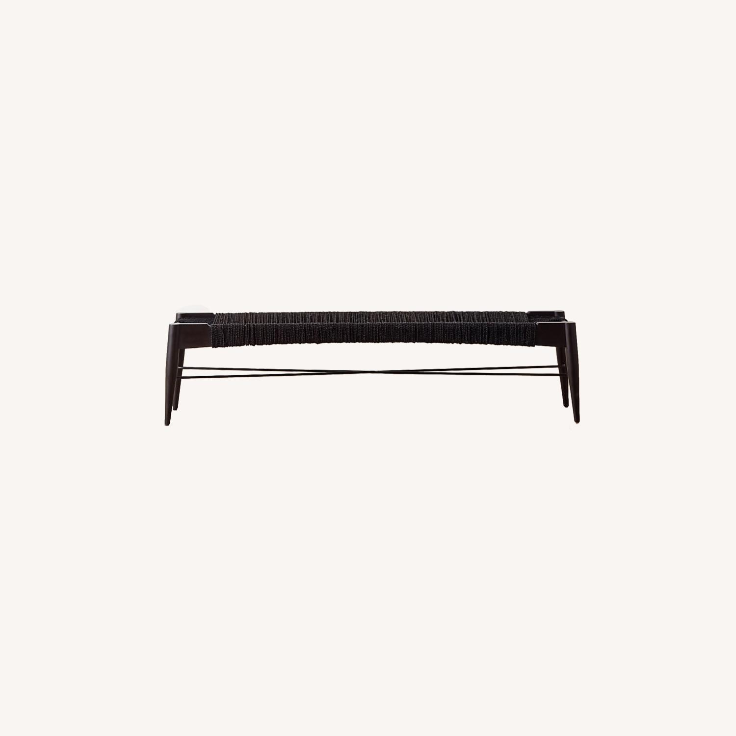 CB2 Wrap Large Black Bench - AptDeco