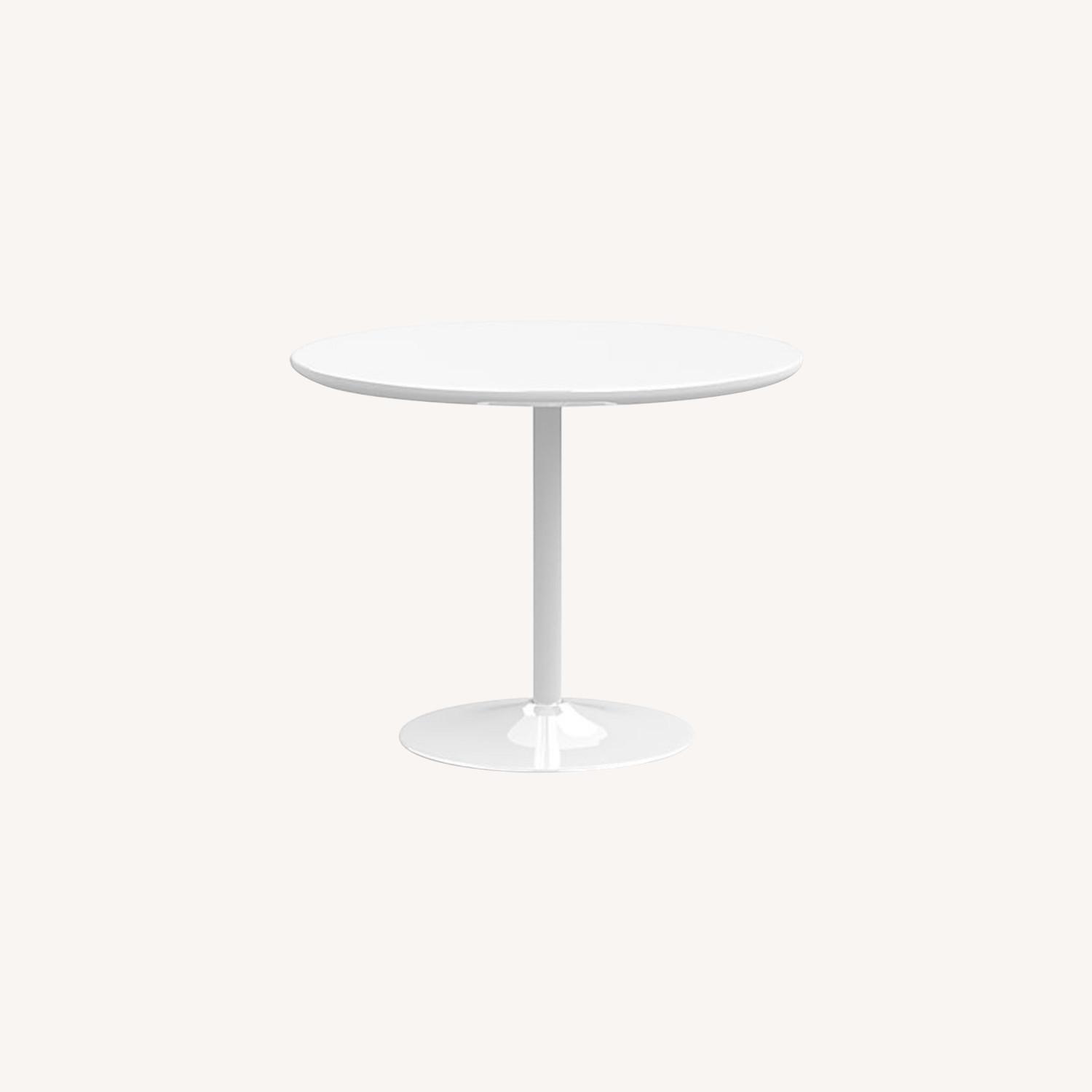 CB2 White Odyssey Dining Table - AptDeco