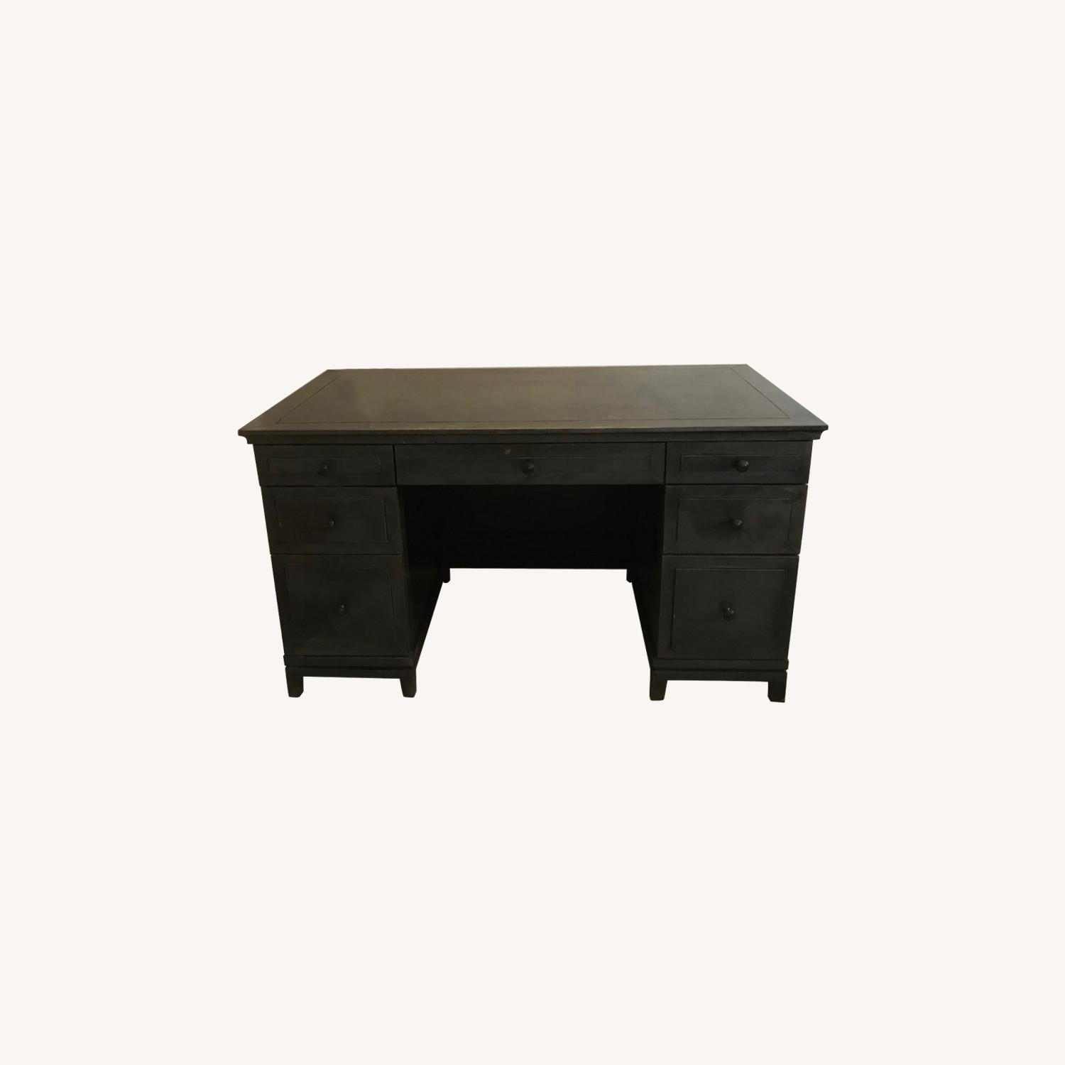 Restoration Hardware Annecy Metal Wrapped Desk - AptDeco