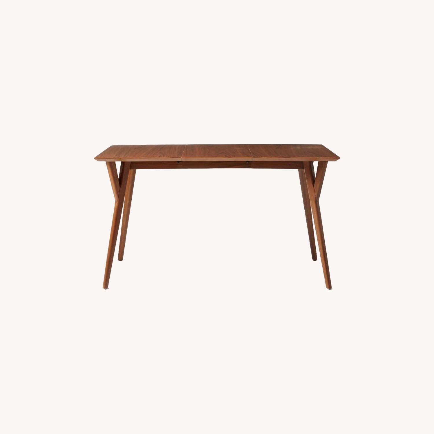 West Elm MCM Expandable Walnut Dining Table - AptDeco