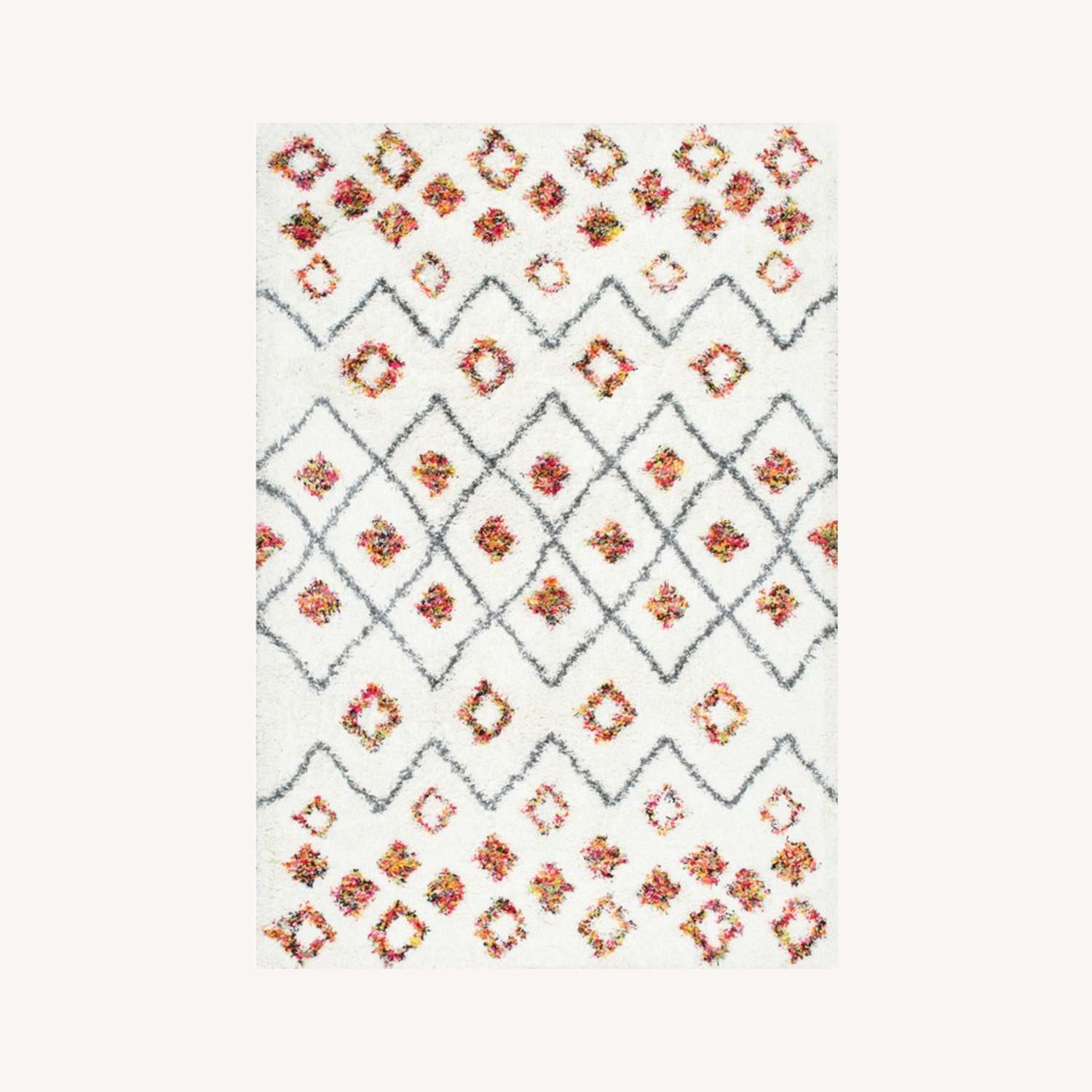 nuLoom Colorful Moroccan Diamond Shag Area Rug - AptDeco