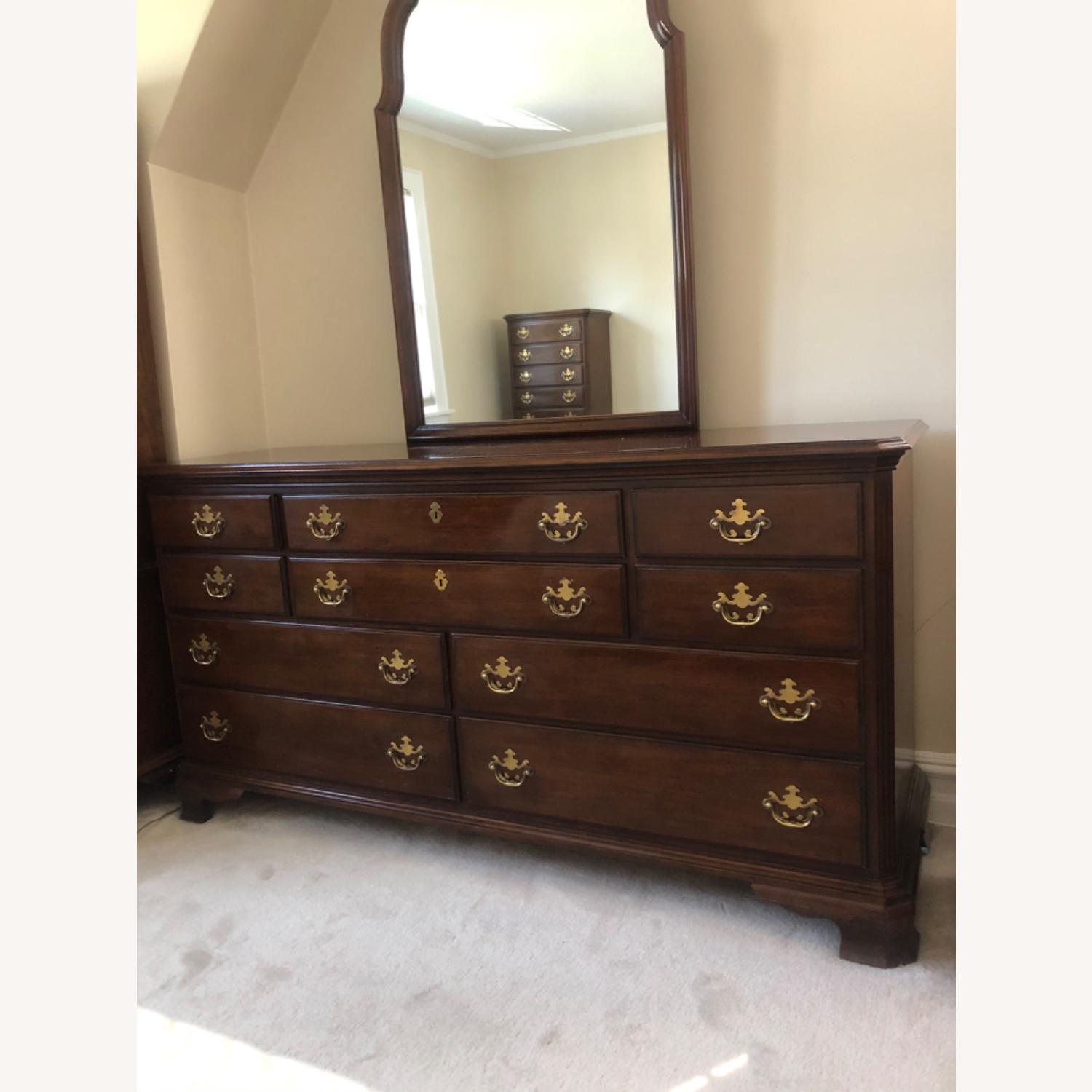 Drexel Triple Dresser with Detachable Mirror - AptDeco