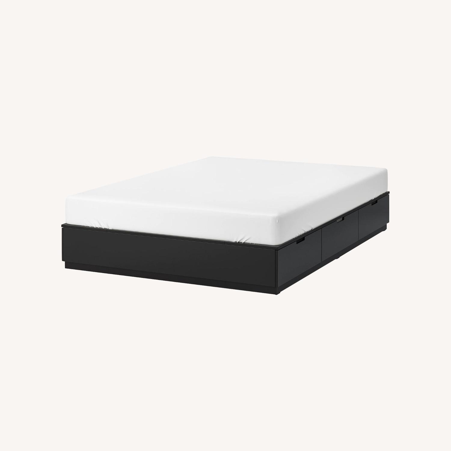 Nordli black bed store