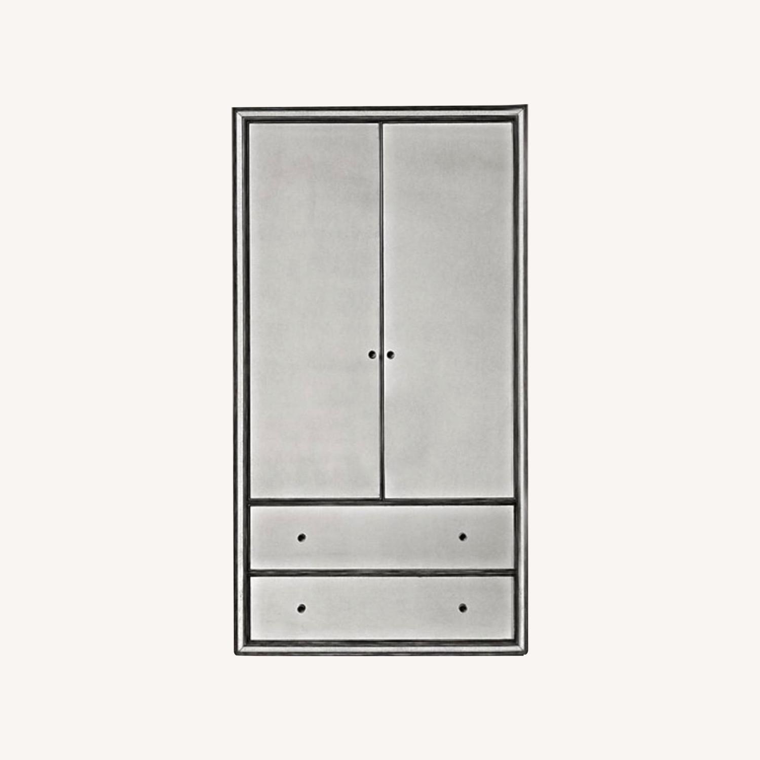 Restoration Hardware Strand Mirrored Wardrobe - AptDeco