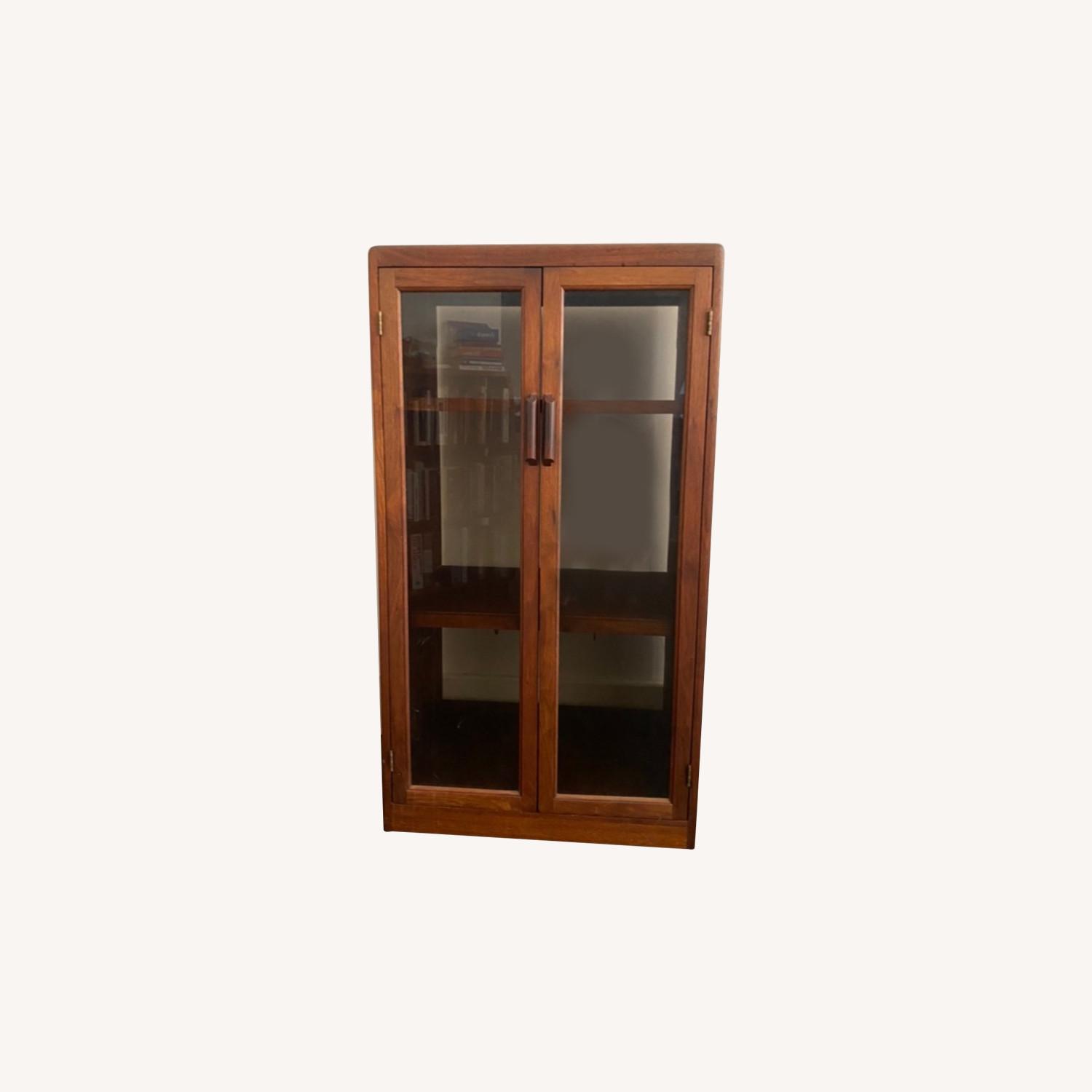 Glass-front Media Cabinet - AptDeco
