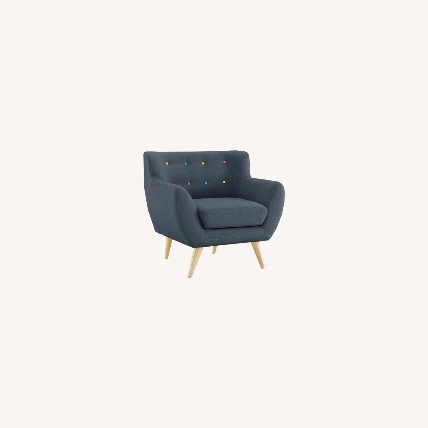 Lex Mod Mid Century Modern Style Armchair - AptDeco