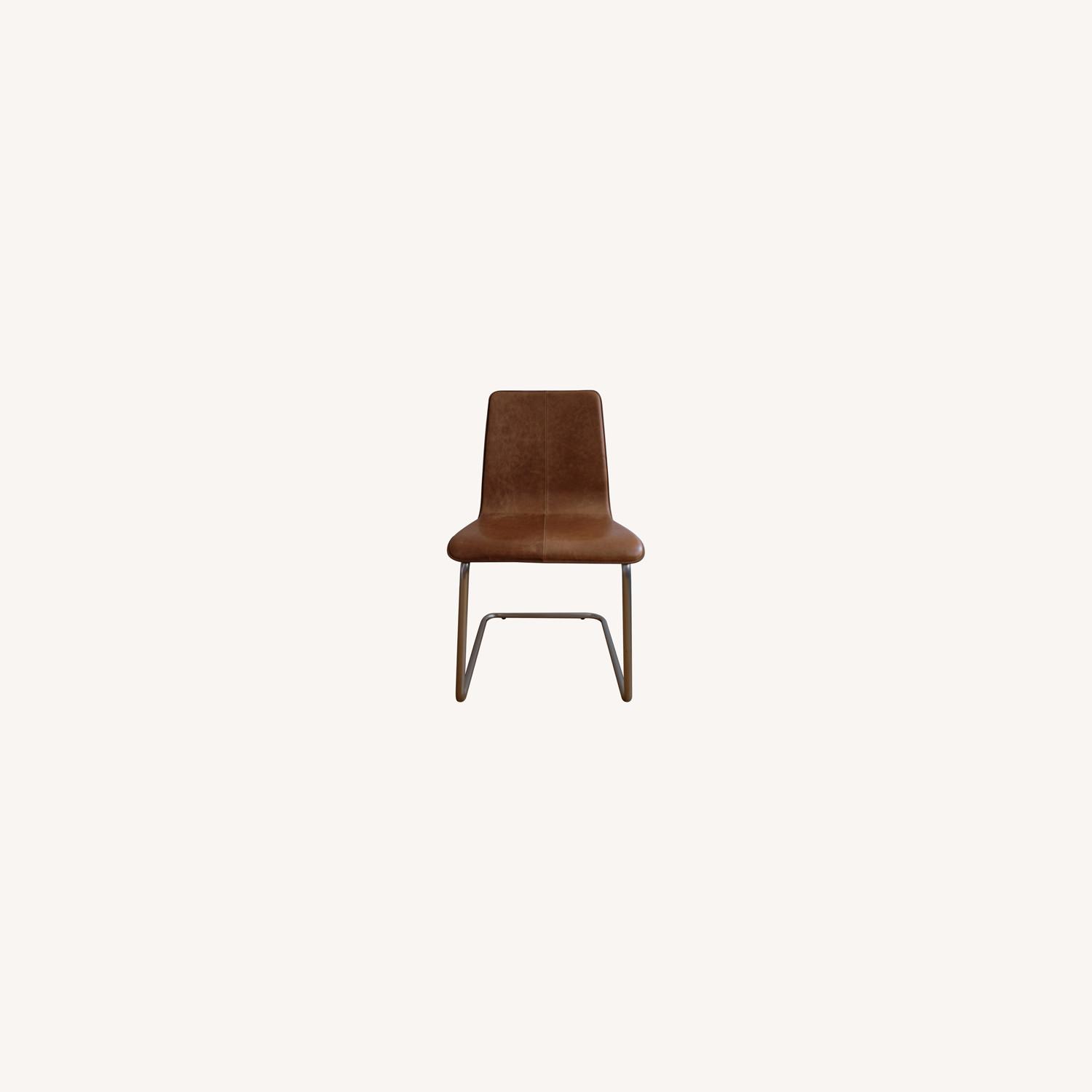 CB2 Pony Leather Chair - AptDeco