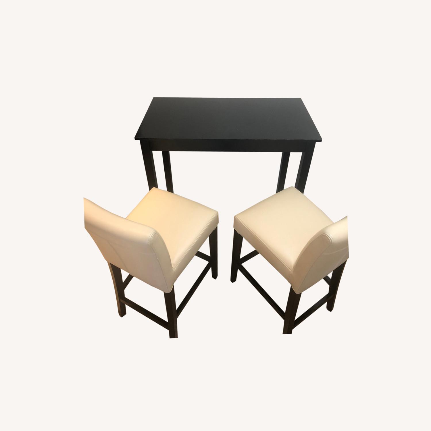 Crate & Barrel High Top Dining Table & Chairs - AptDeco