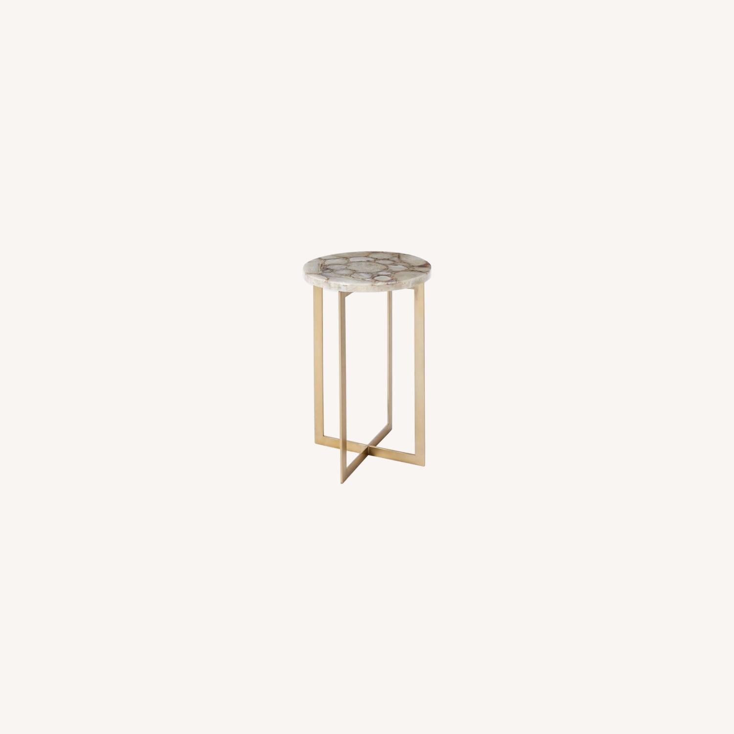 West Elm Agate Side Table - AptDeco