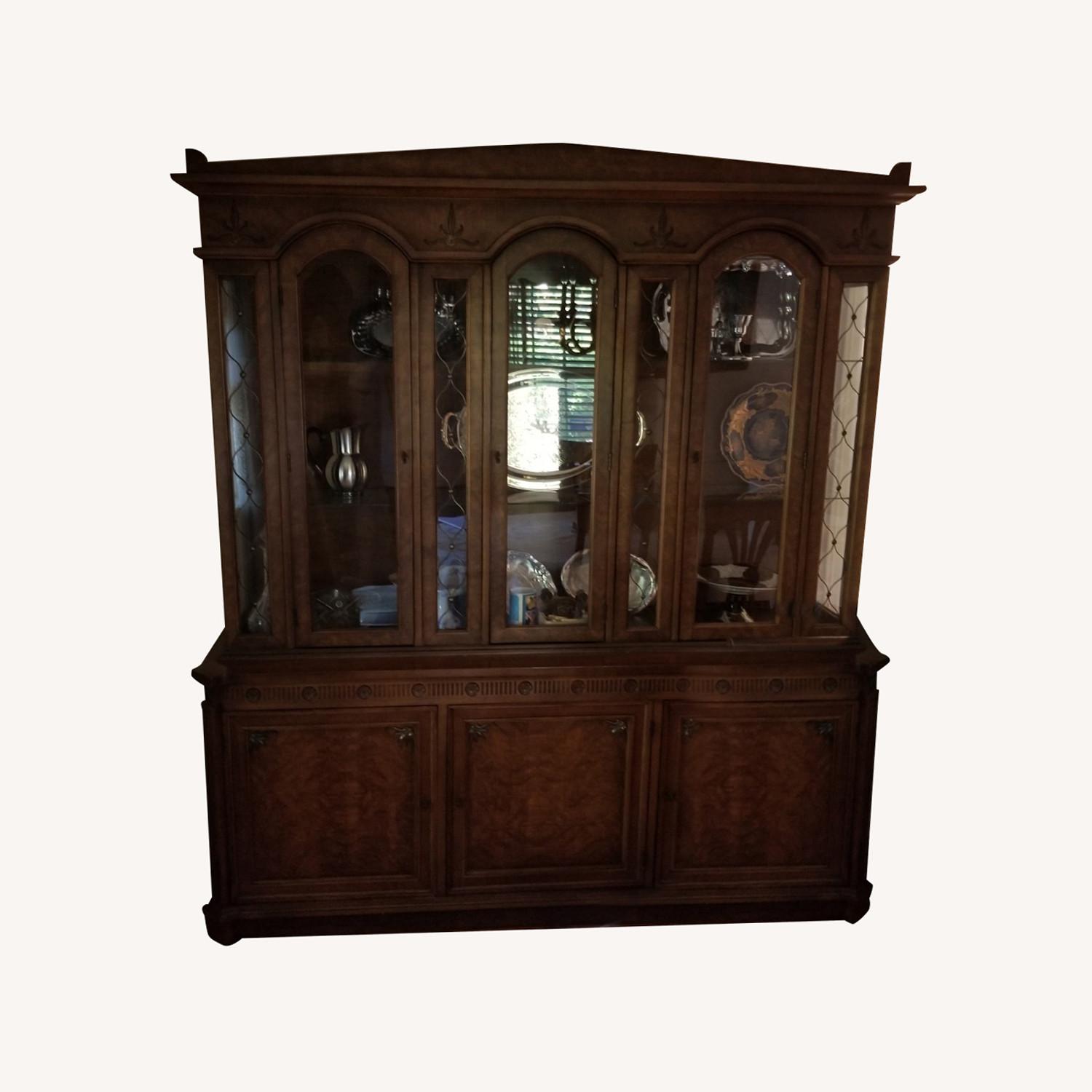 Solid Wood Breakfront - AptDeco