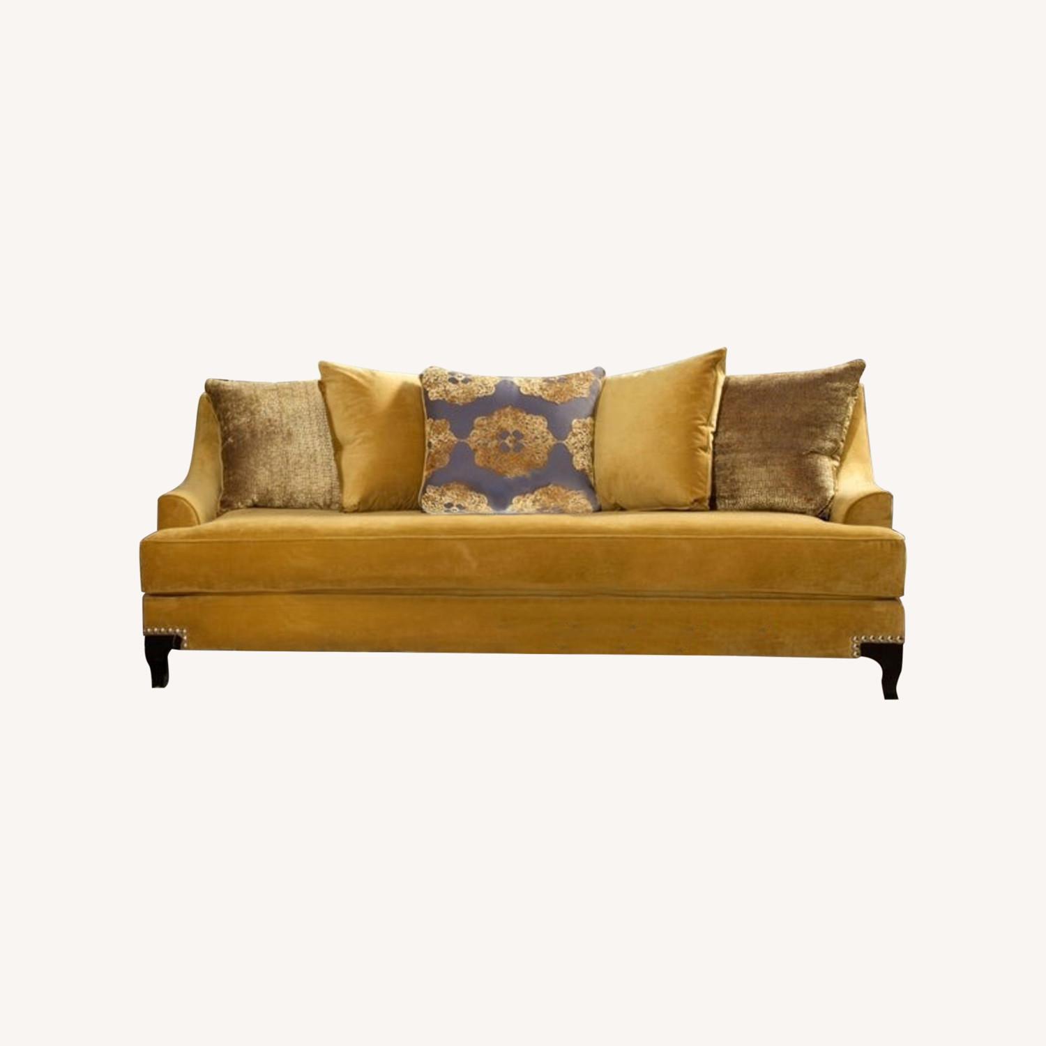 Furniture of America Stunning Gold Sofa - AptDeco