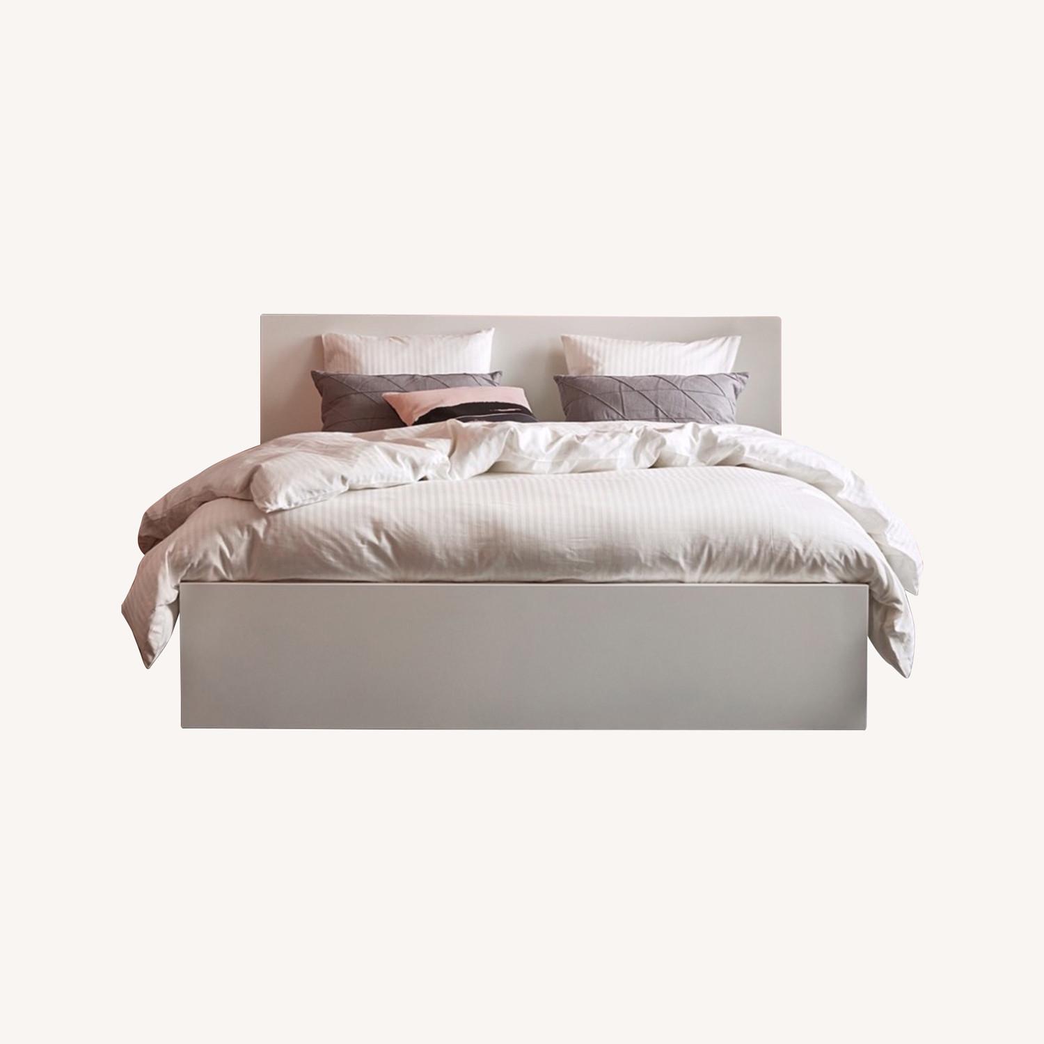 IKEA White Full Size Bed Frame - AptDeco