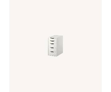 IKEA Alex 5 Drawer Unit in White - AptDeco