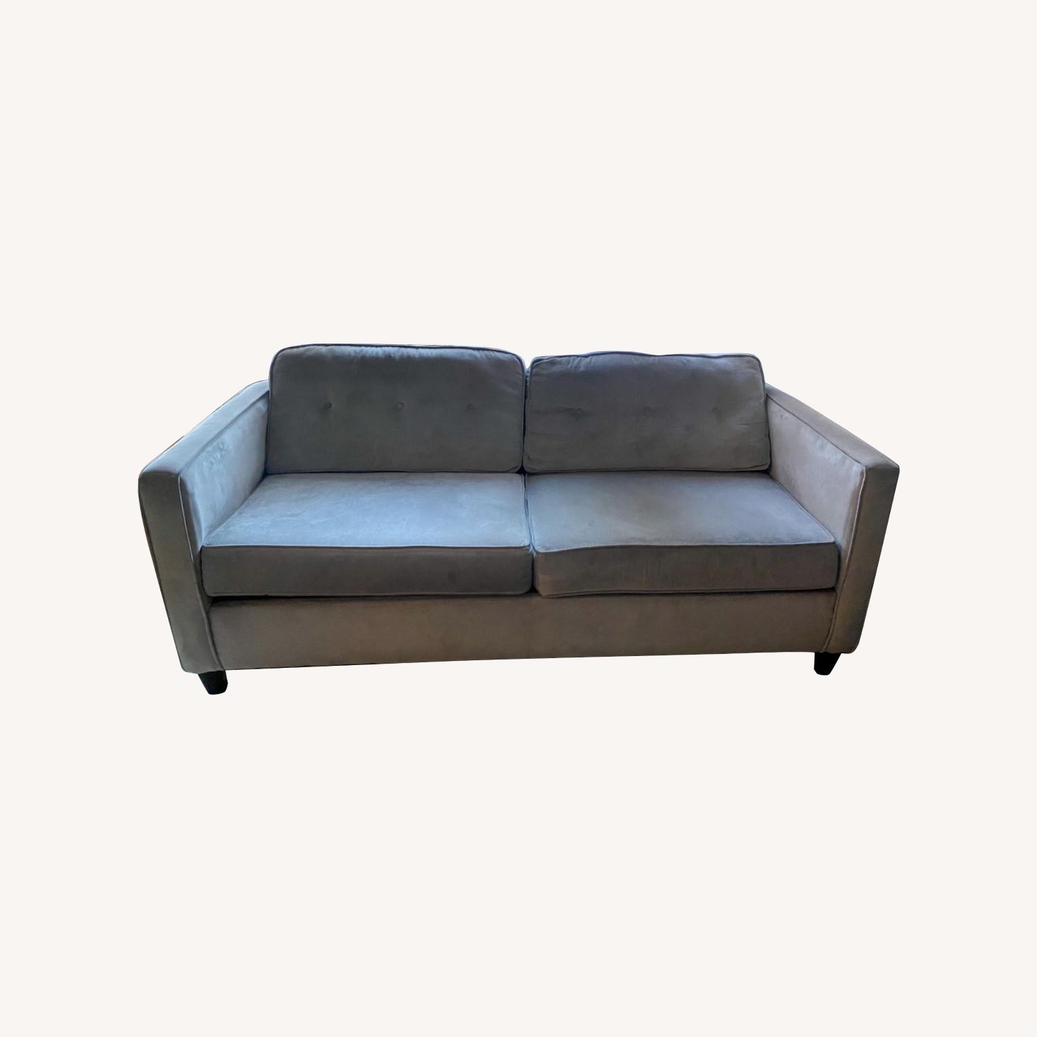 AllModern Midcentury Modern Cozy Gray Couch - AptDeco