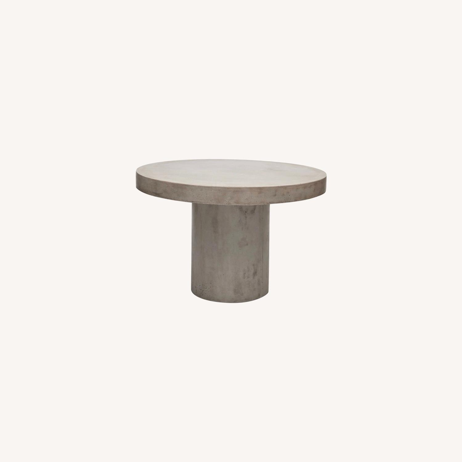 West Elm Concrete Round Dining Table - AptDeco