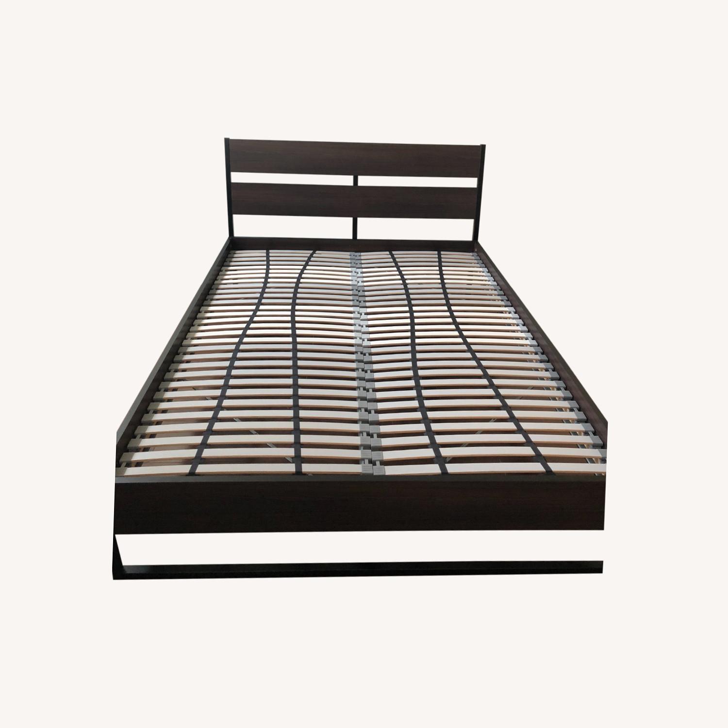 IKEA TRYSIL Bed Frame, Dark Brown - AptDeco