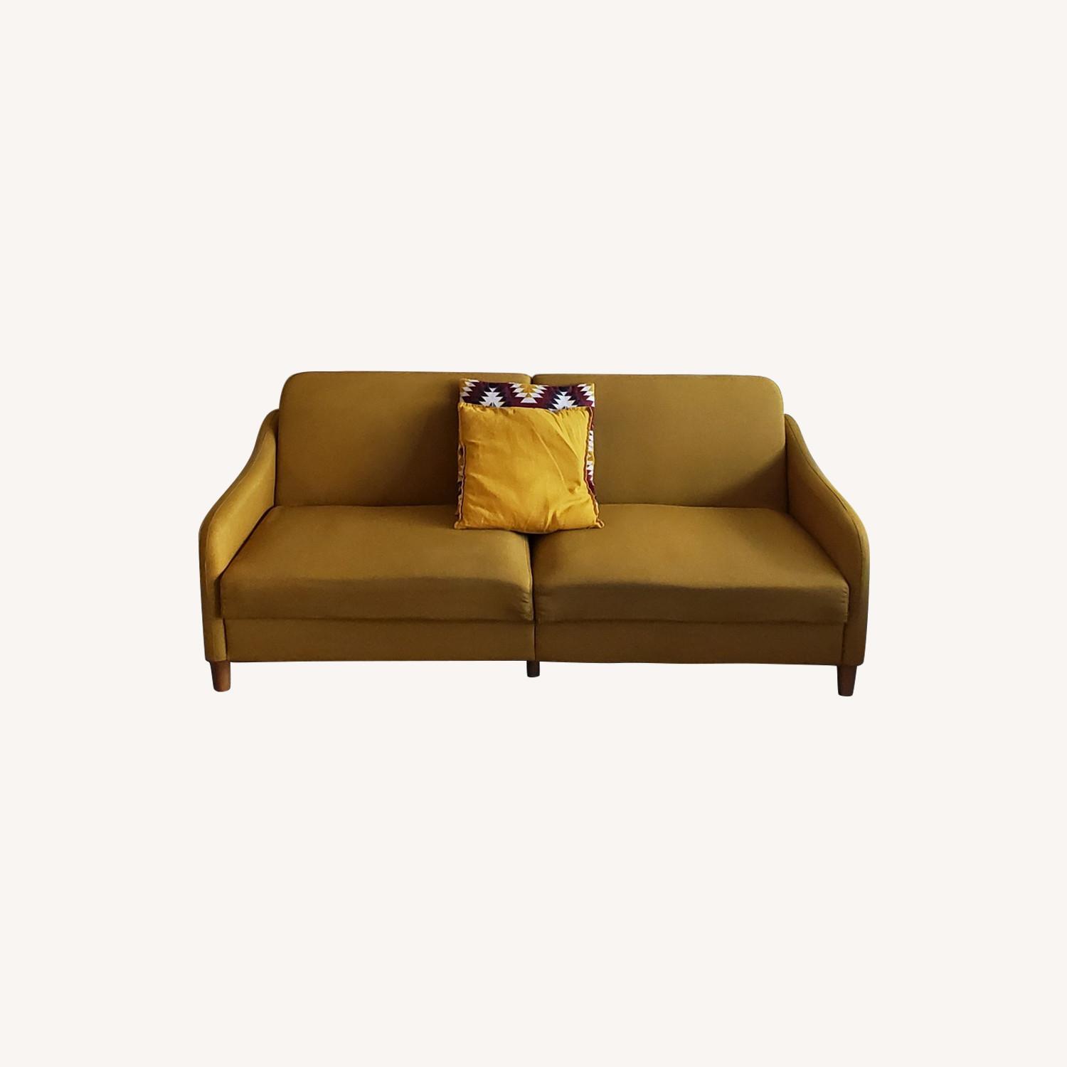 Elegant Sleep Sofa Twin Mustard - AptDeco