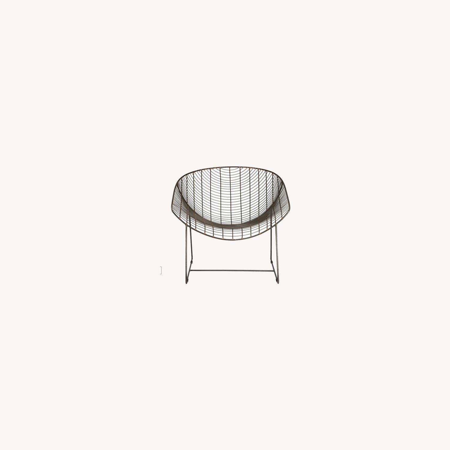 CB2 Iron Chair - AptDeco