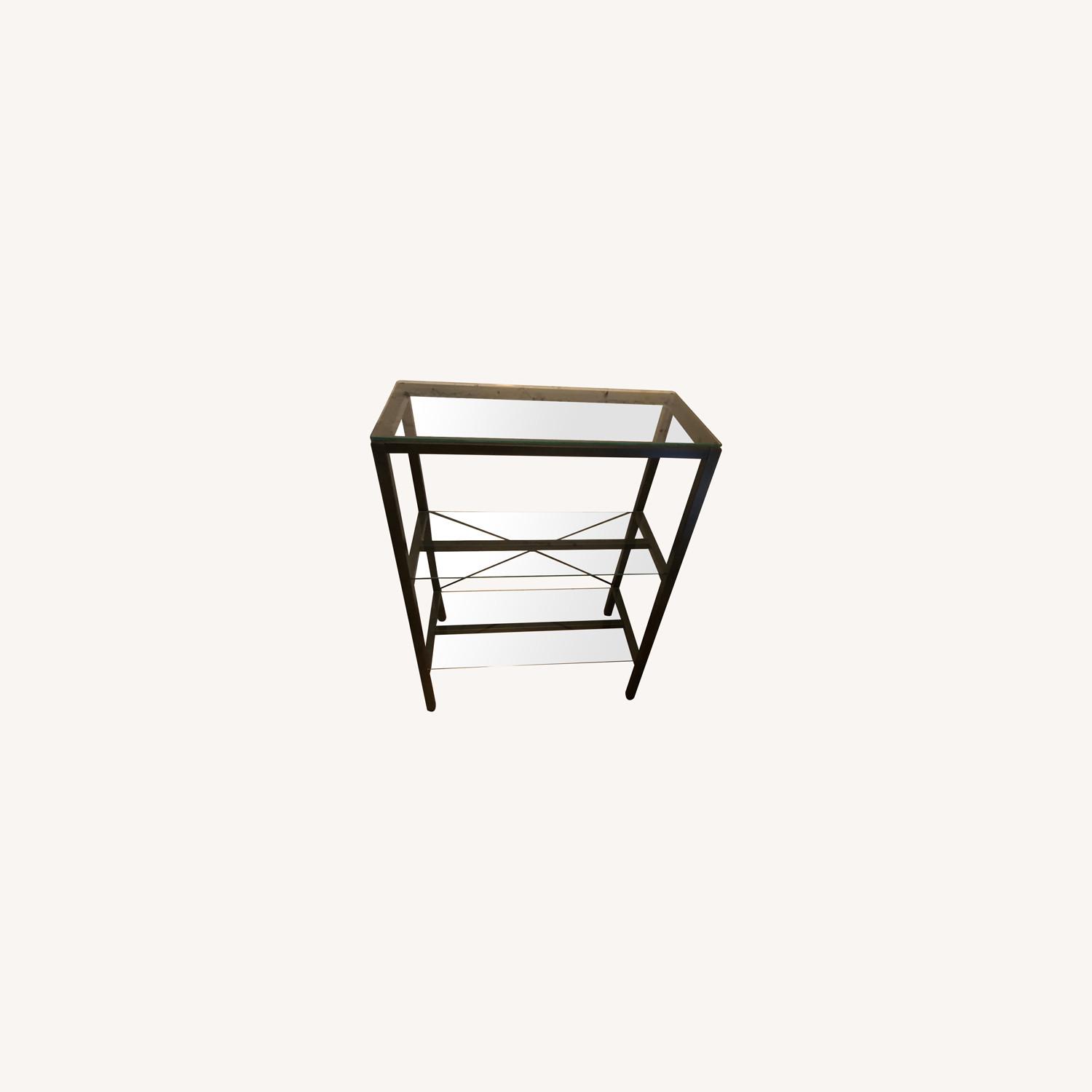 CB2 Metal & Glass Shelf - AptDeco