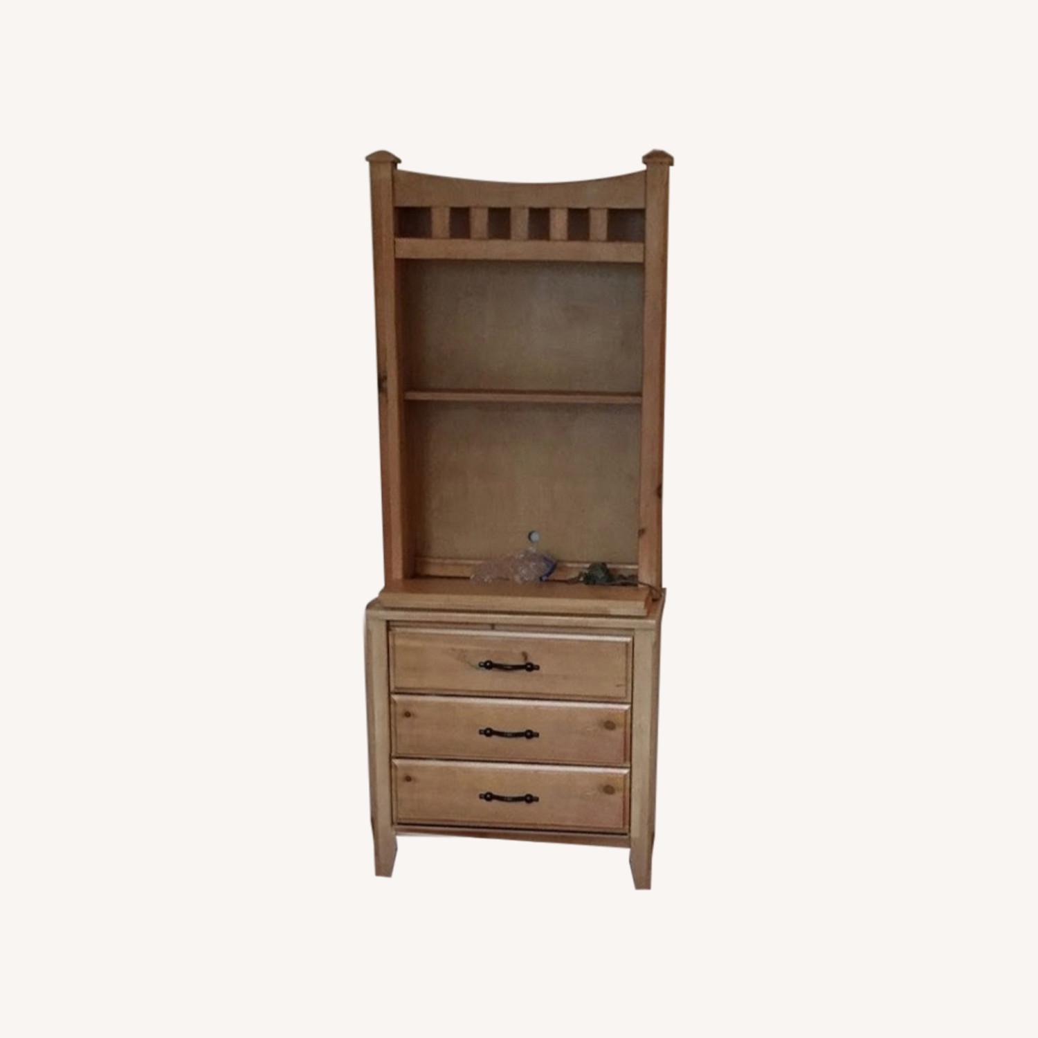 Huffman Koos Solid Wood Desk with Hutch - AptDeco