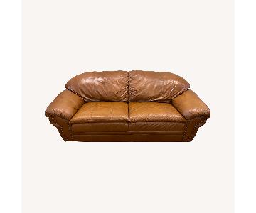 Levitz Furniture Leather Sofa - AptDeco