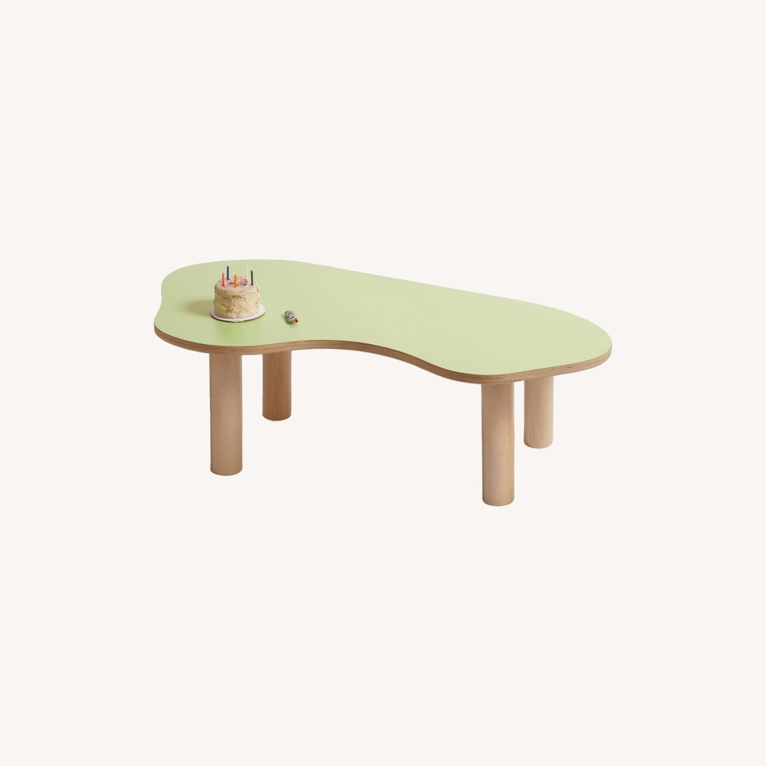 Green Wavy Coffee Table - AptDeco