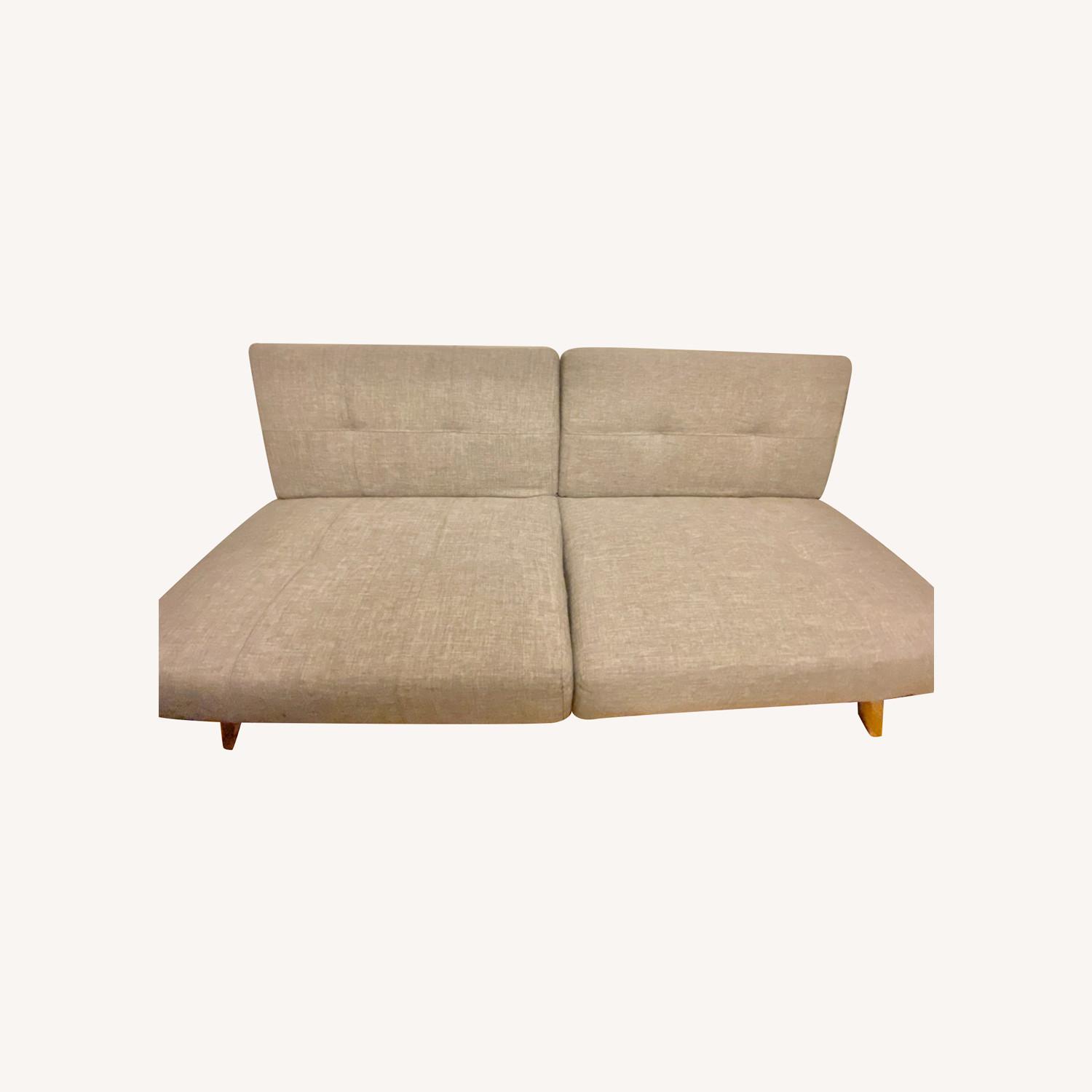 Zipcode Design Gray Split Back Convertible Sofa - AptDeco