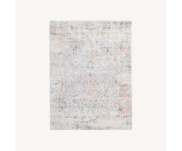 West Elm Flourish Rug, Platinum - AptDeco