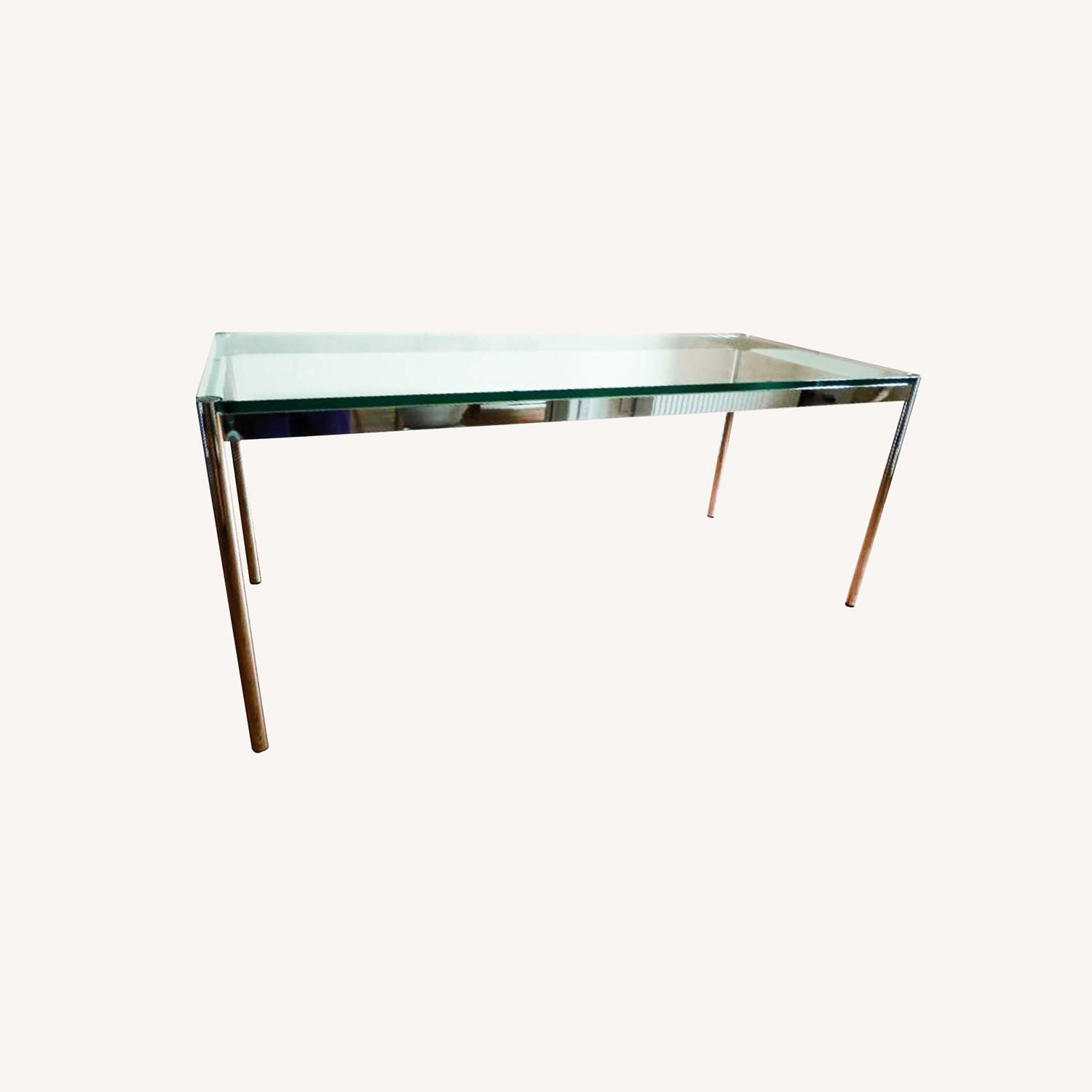 USM Haller Glass Top Table - AptDeco